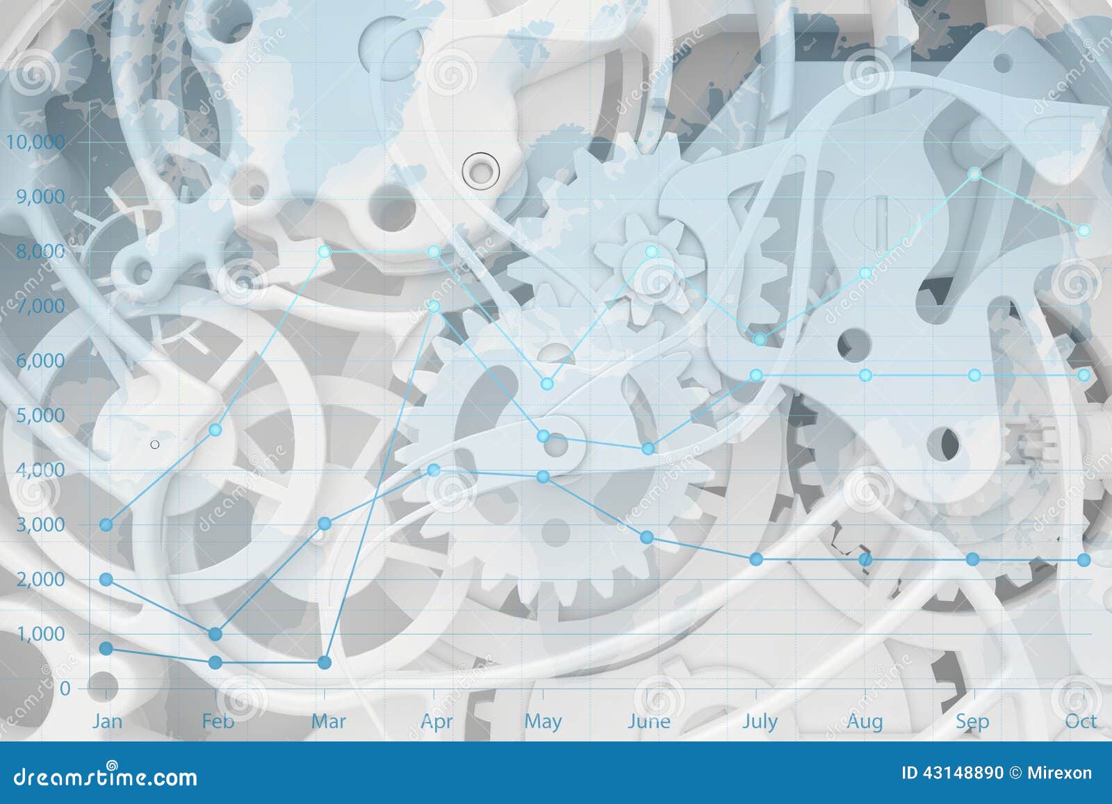 Abstract Background of the Clock Stock Illustration - Illustration of ...
