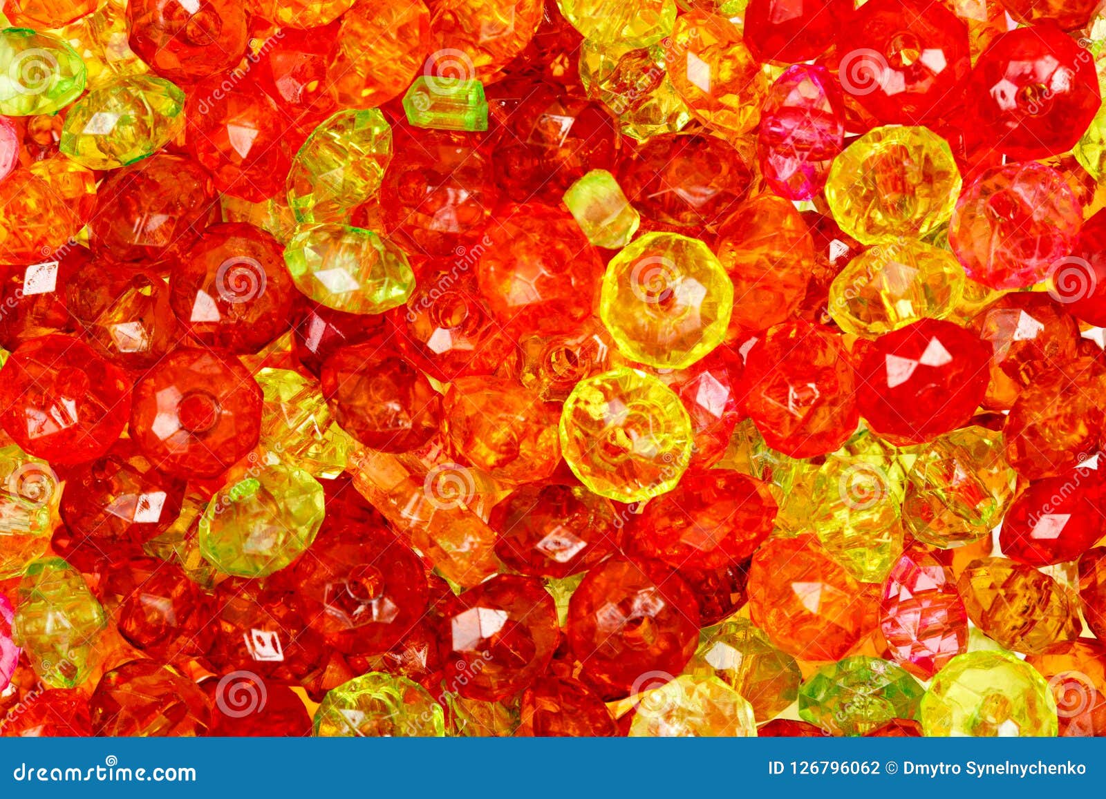 Abstract Background of Close-up Multi Colored Beads. High Resolution ...