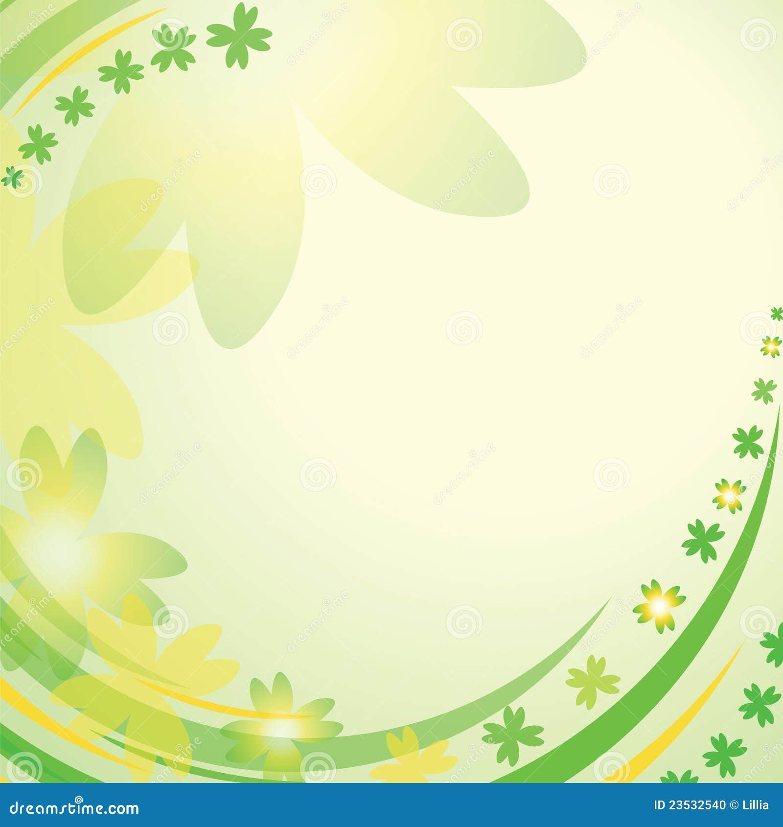 Abstract Background with Clover Leaves Stock Vector - Illustration of ...