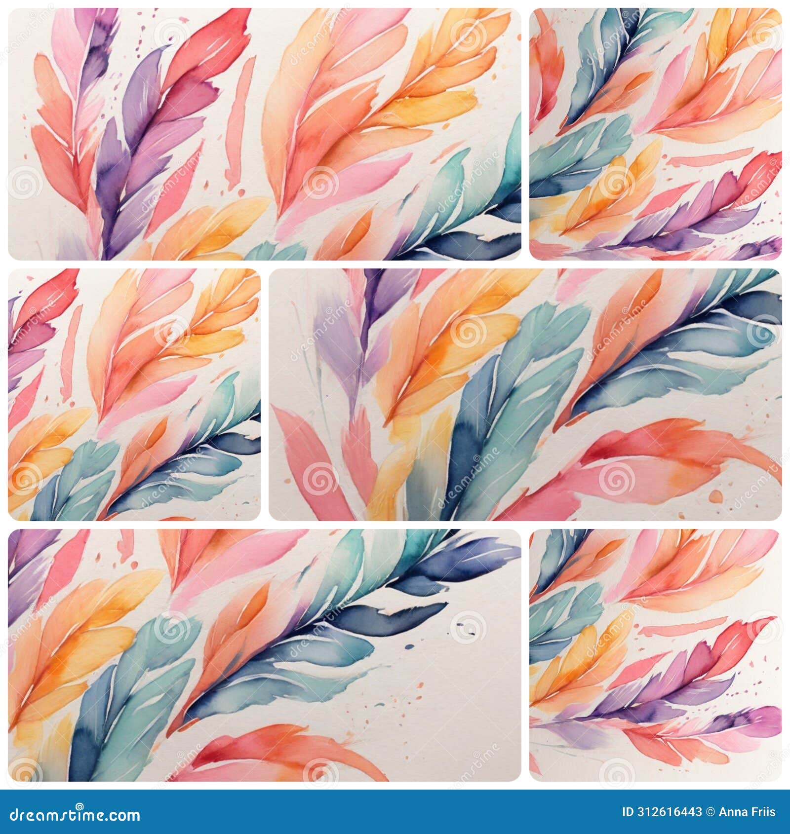 Abstract Background, Collage Header Stock Illustration - Illustration ...
