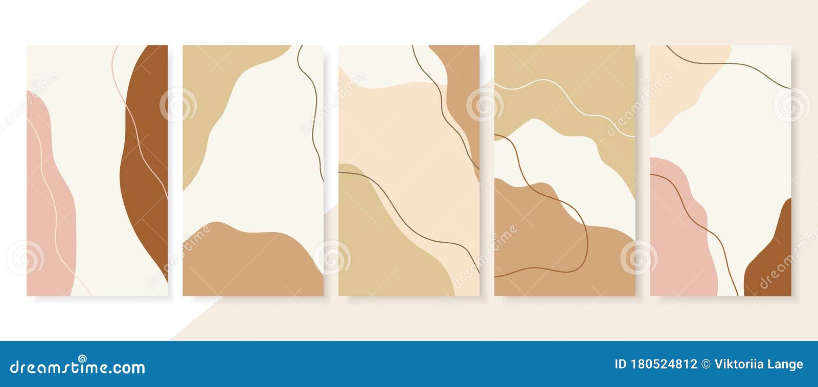 Abstract Background Collection. Set of Vertical Templates in Trendy ...