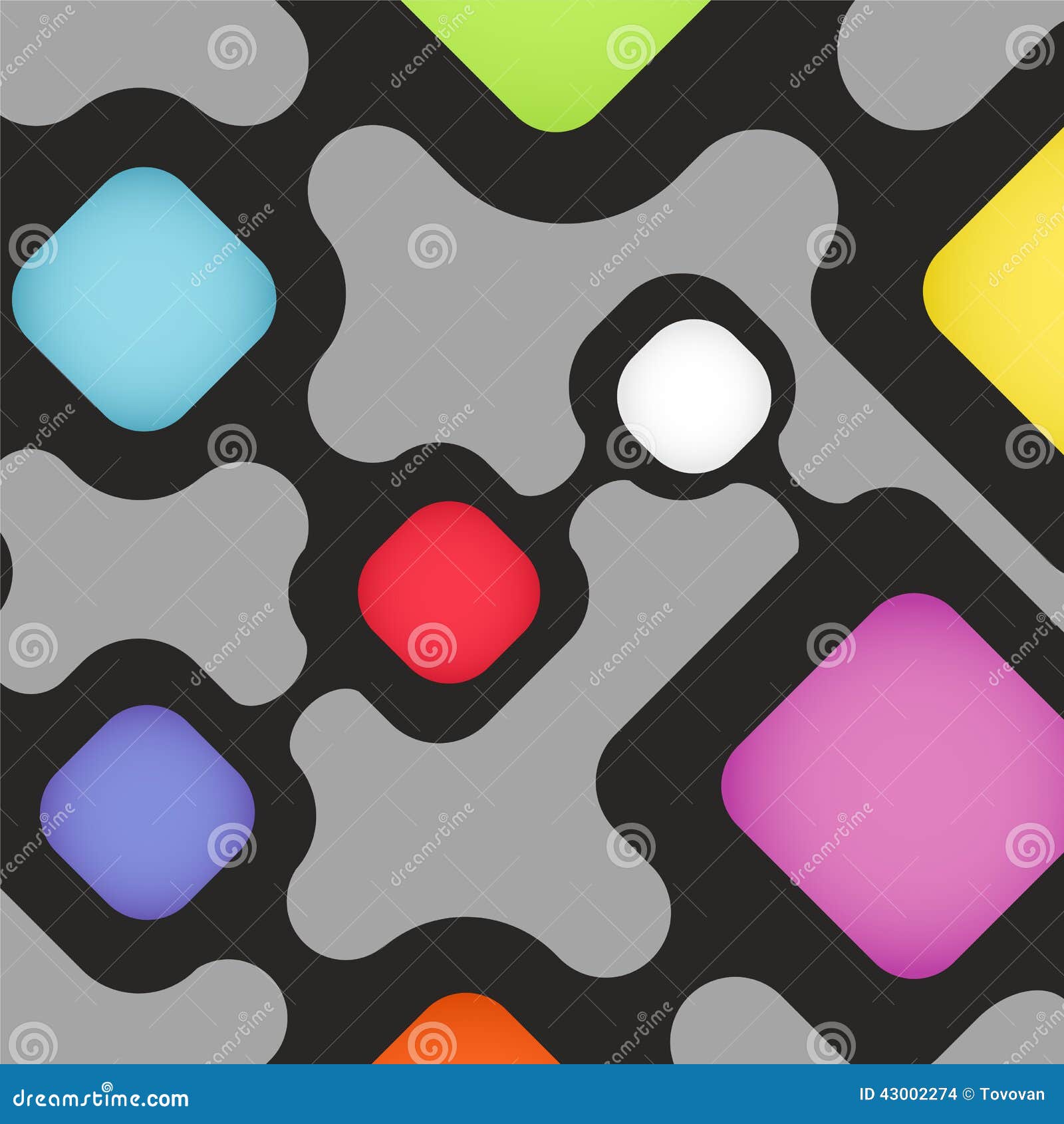 Abstract Background of Color Boxes Stock Vector - Illustration of ...