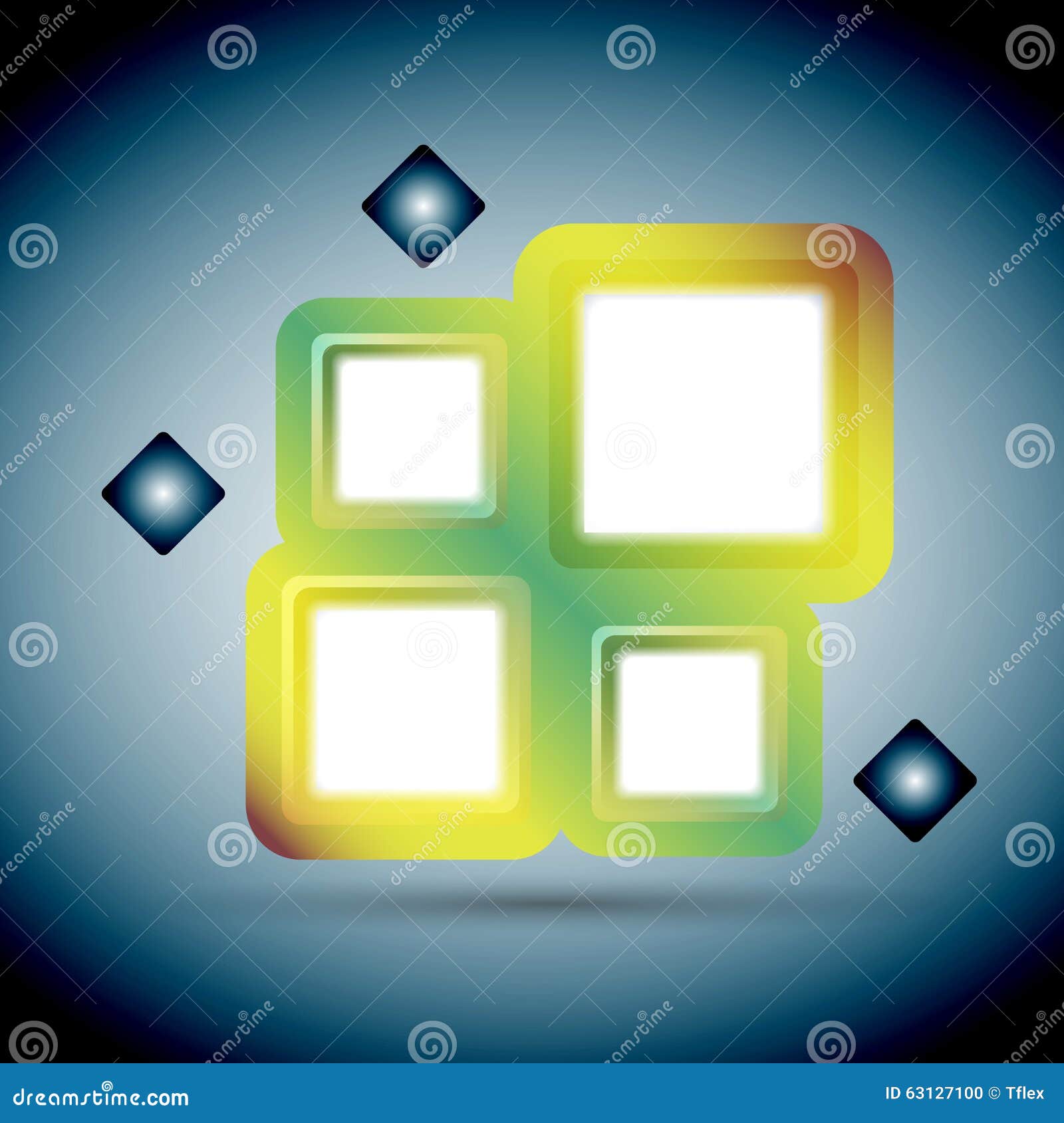 Abstract Background of Color Boxes. Template for a Text Stock Vector ...