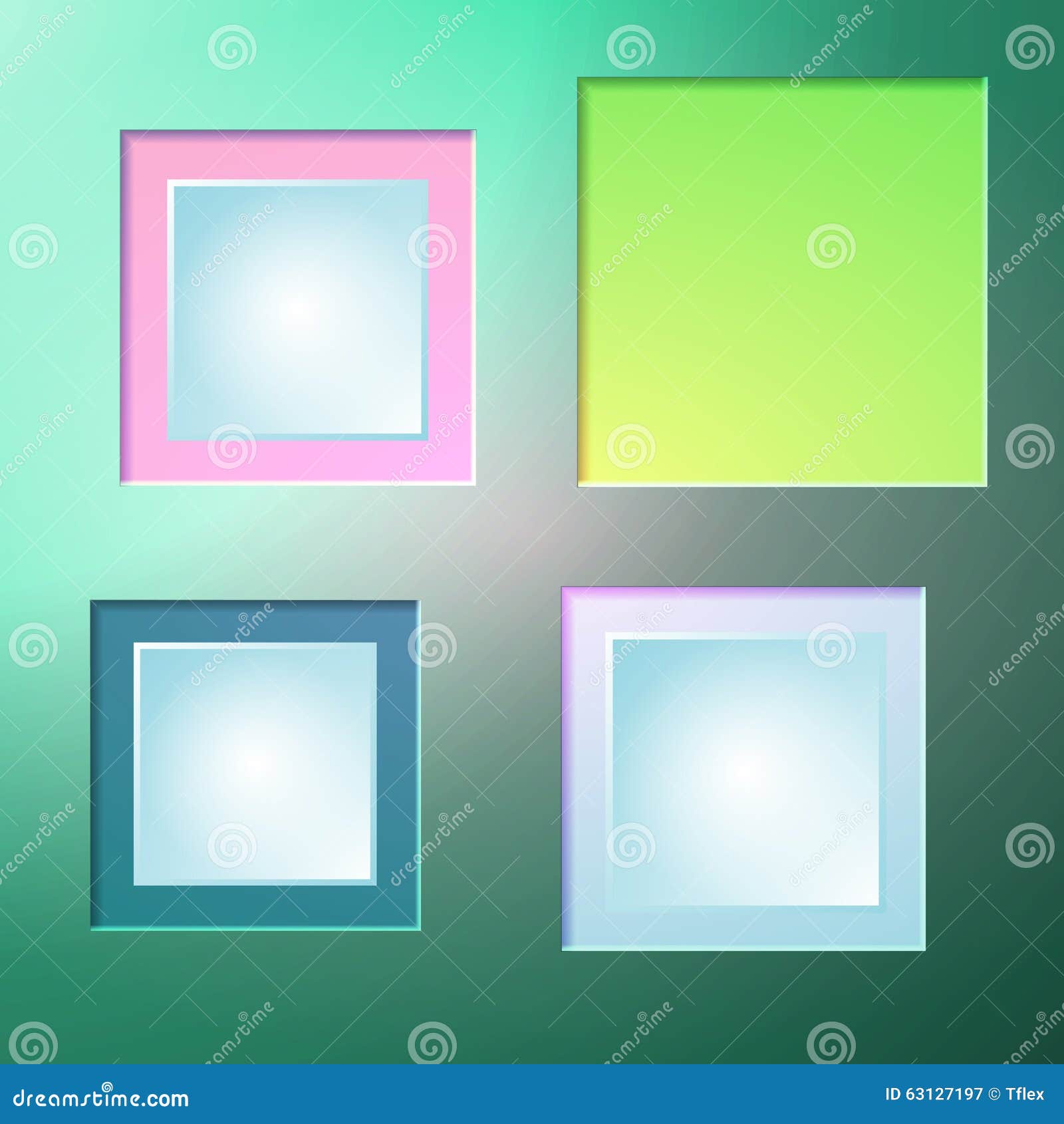 Abstract Background of Color Boxes. Template for a Text Stock Vector ...