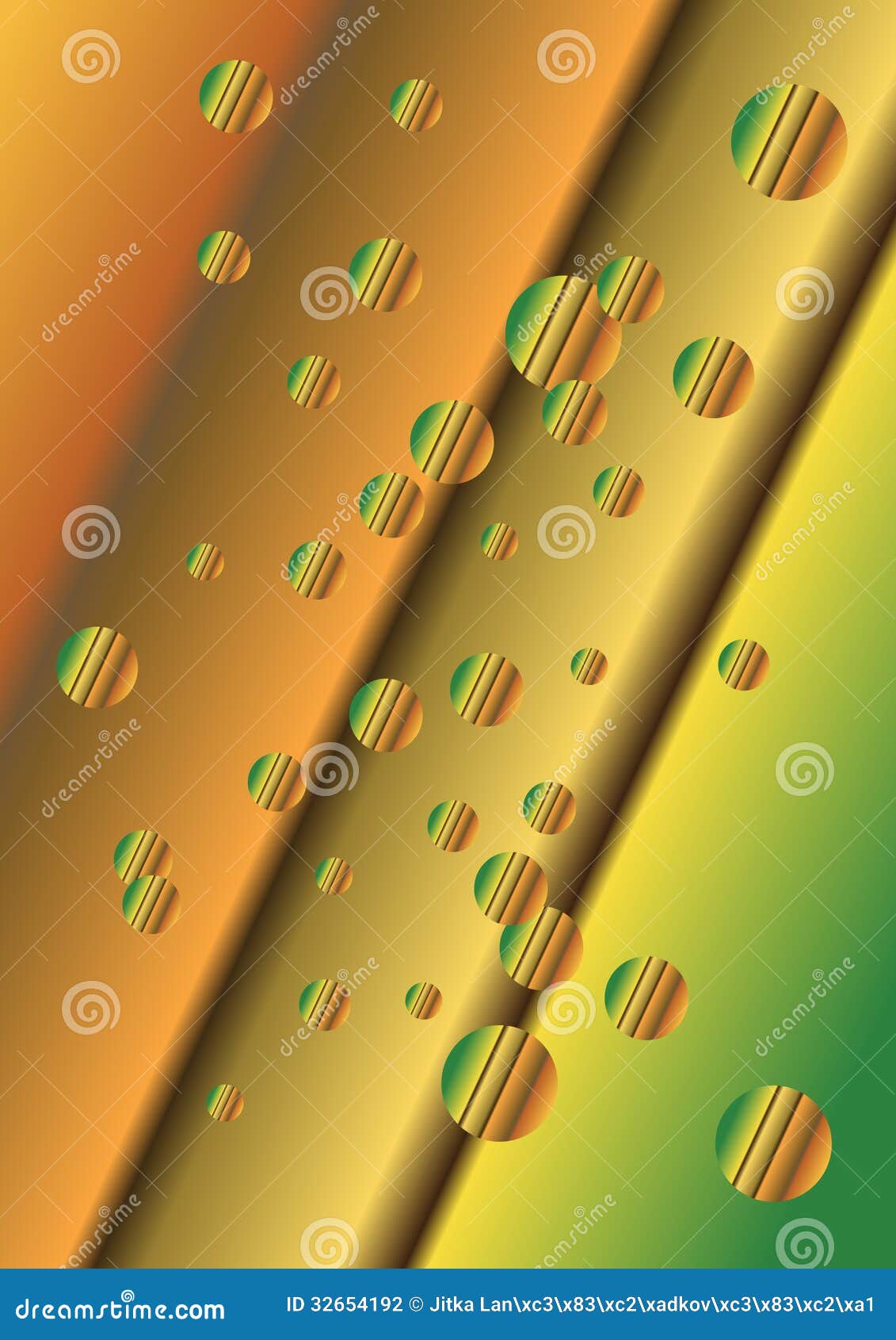 Abstract Background with Color Bubbles and Lines Stock Illustration ...