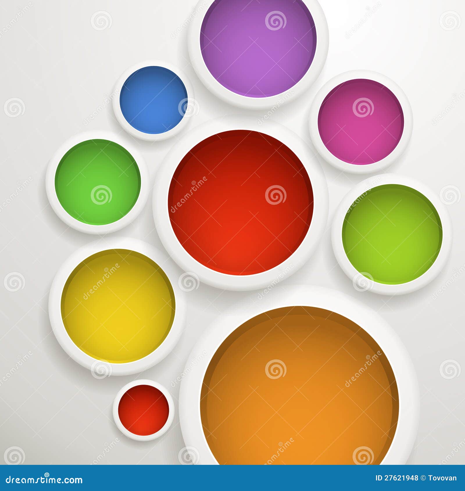 Abstract Background of Color Circles Stock Vector - Illustration of ...