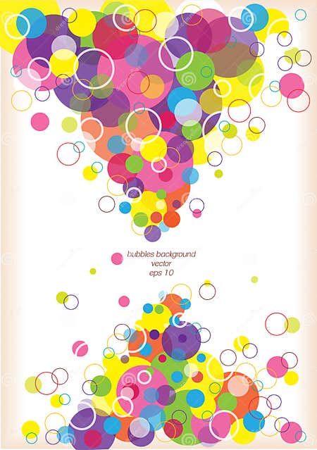 Abstract Background with Color Circles Stock Illustration ...