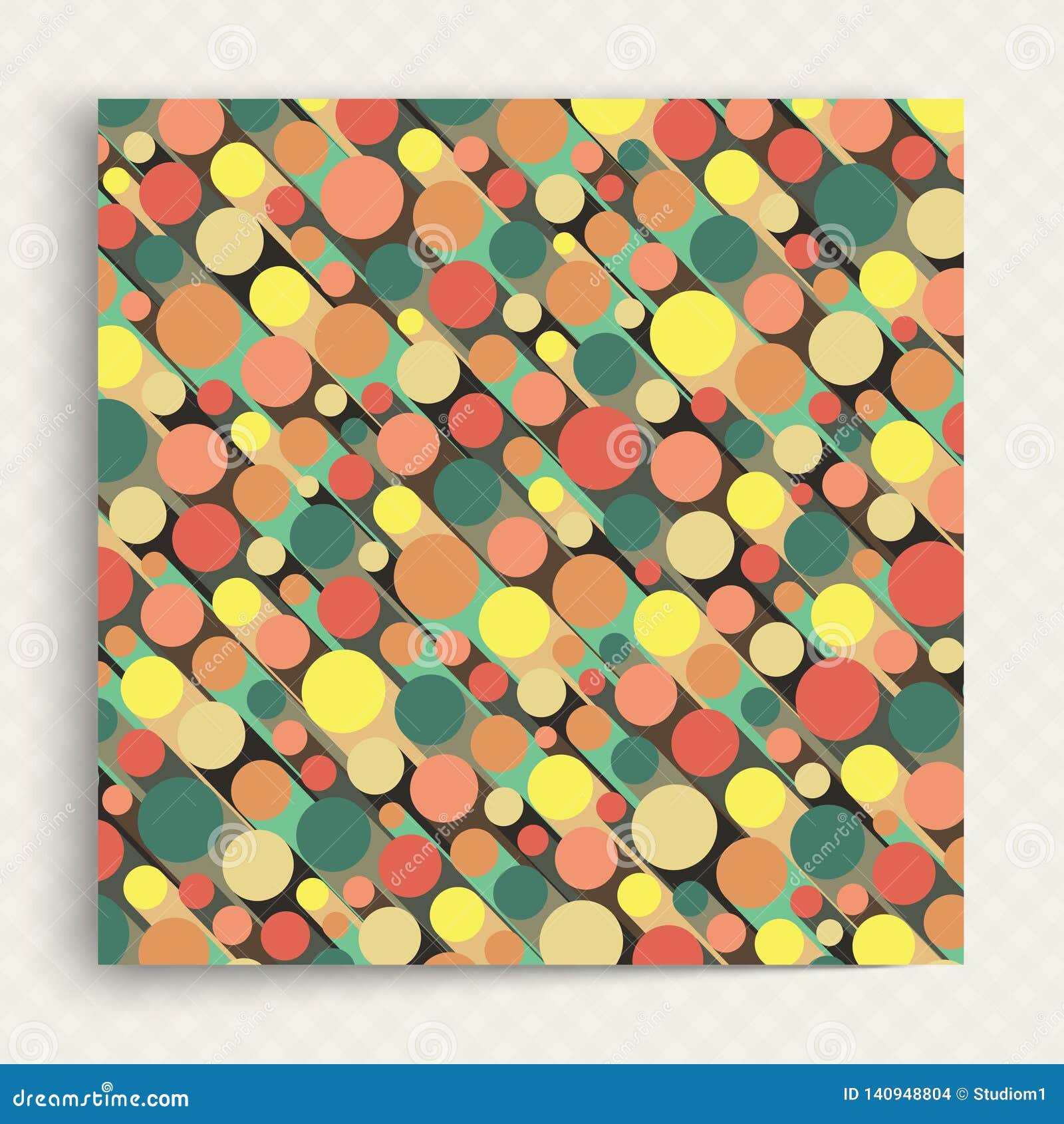 Abstract Background with Color Circles. Notebook Cover Template Stock ...