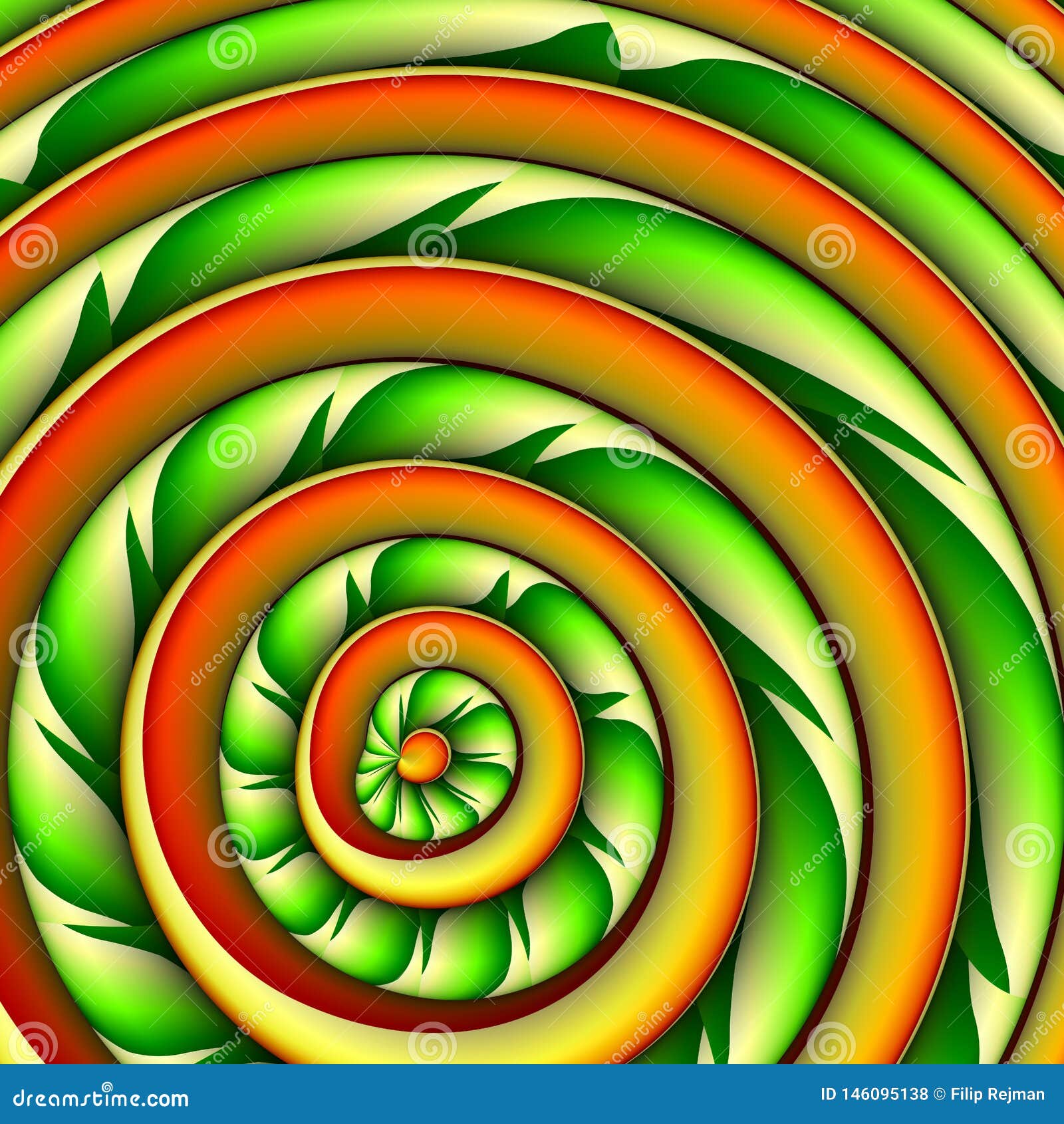 Abstract Background with Color Concetric Plastic Wheels Stock ...