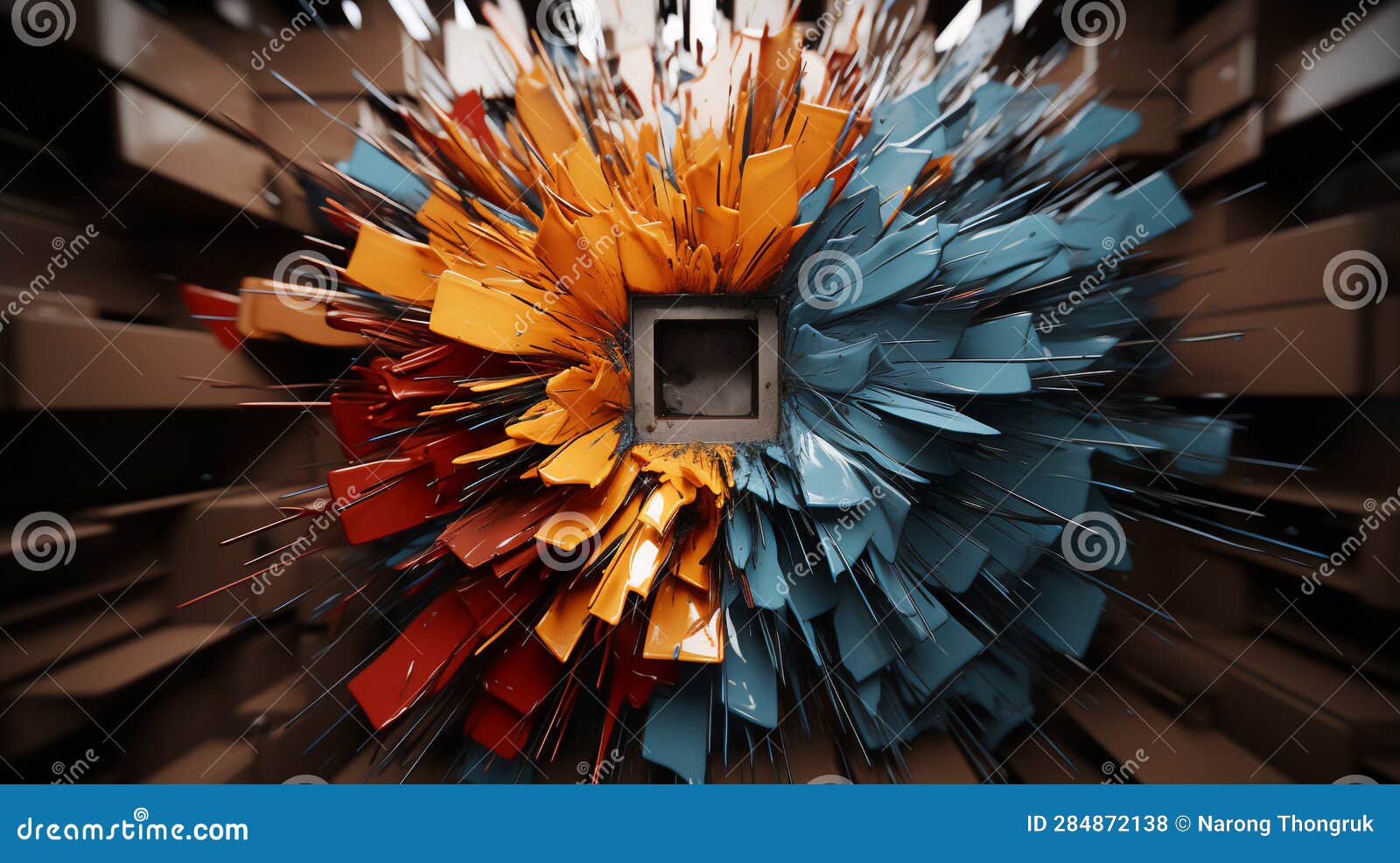 Abstract Background, Color Explosion, Particles, Matte, Generative Ai ...