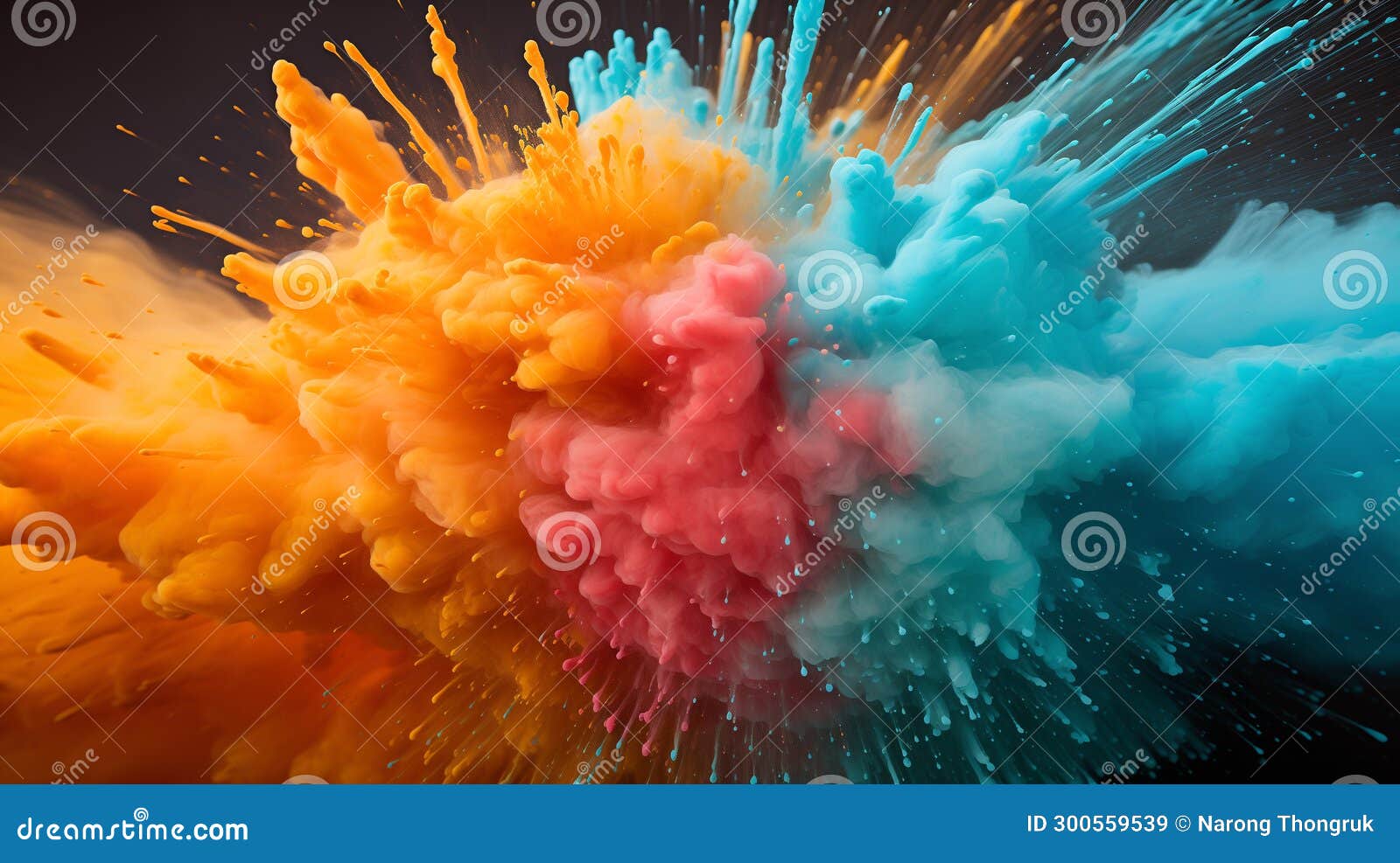 Abstract Background,color Explosion,particles and Matte Sharp Focus ...