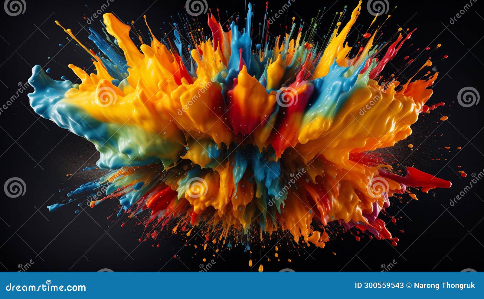 Abstract Background,color Explosion,particles and Matte Sharp Focus ...