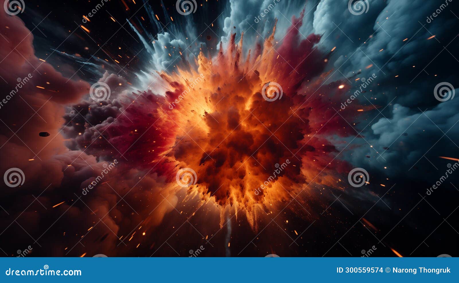 Abstract Background,color Explosion,particles and Matte Sharp Focus ...
