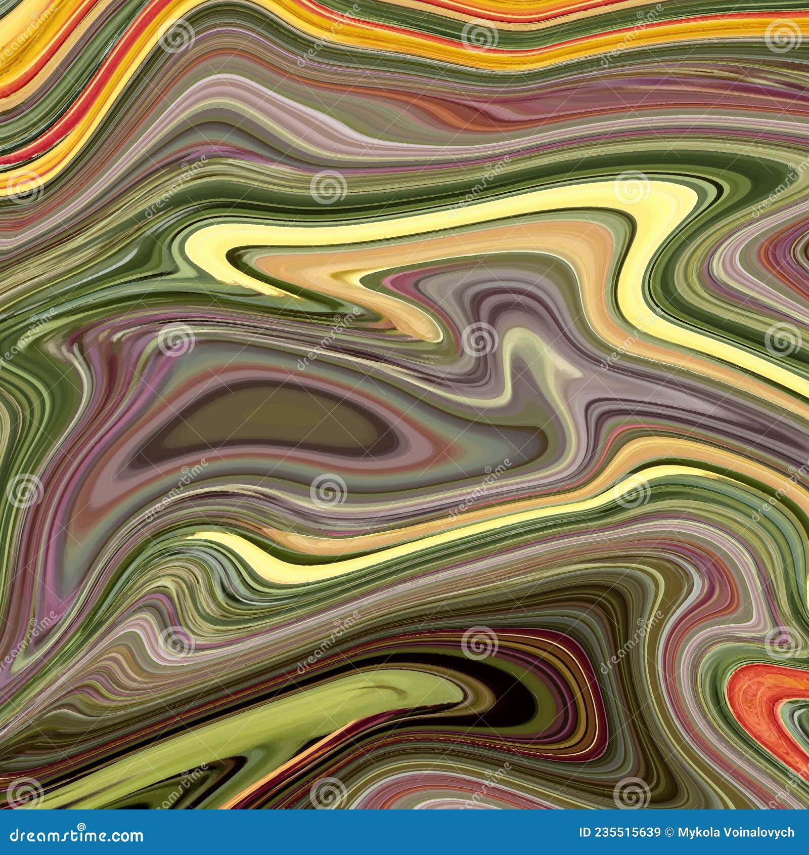 Abstract Background of Color Fluid Flow Lines Vector, Design Element ...