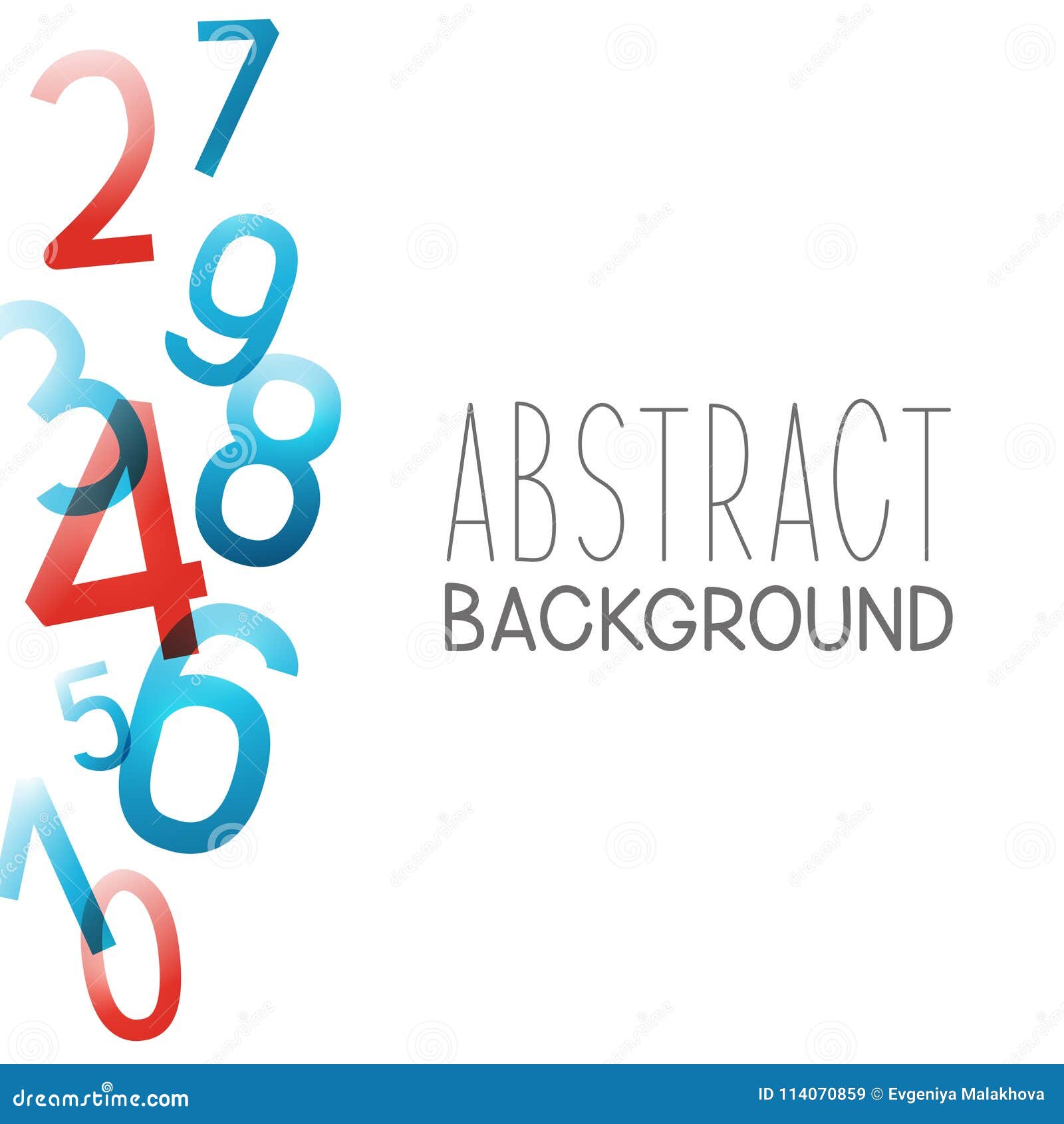 Abstract Background with Numbers Stock Vector - Illustration of graphic ...
