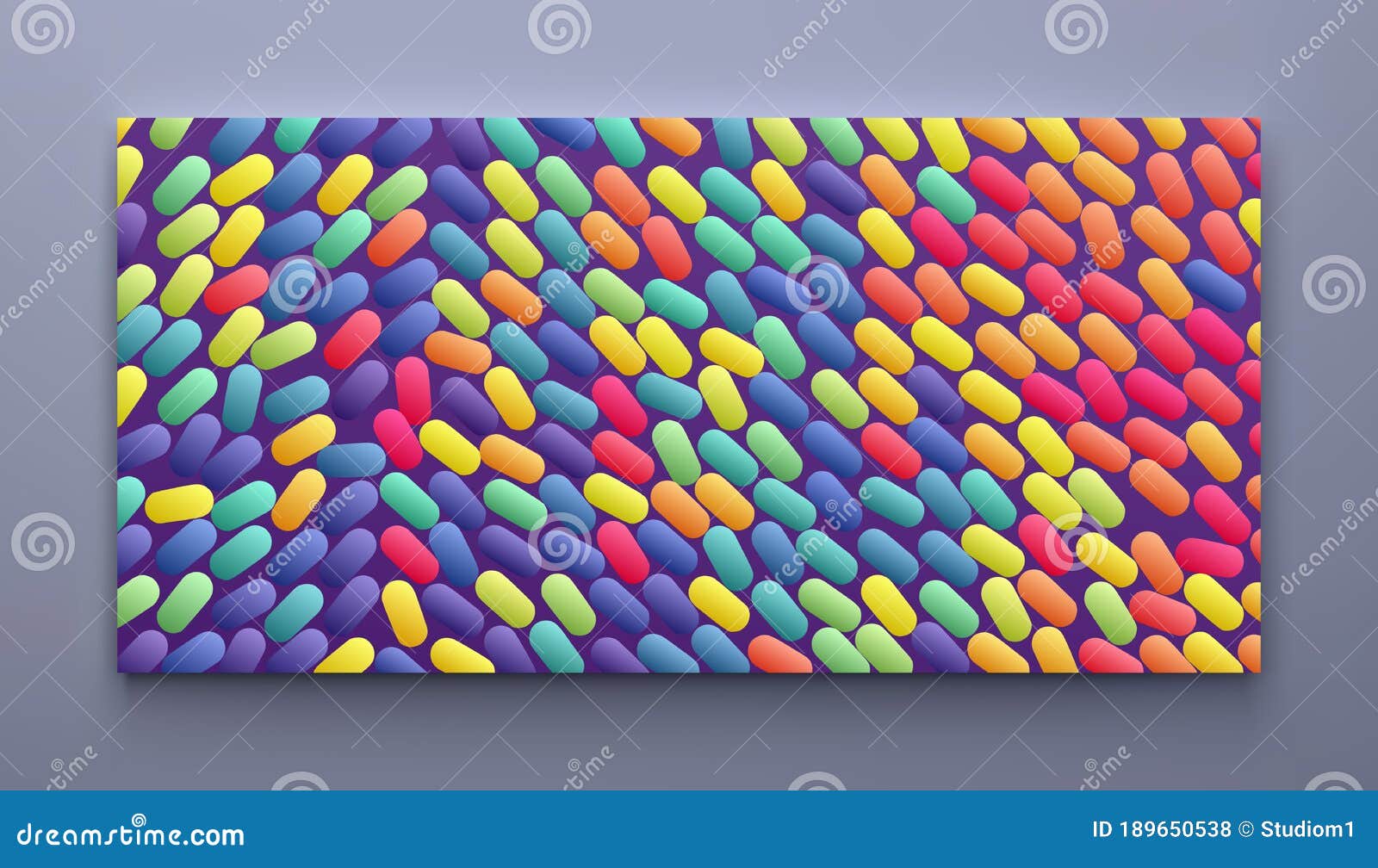 Abstract Background with Color Ovals. Vector Illustration Stock Vector ...