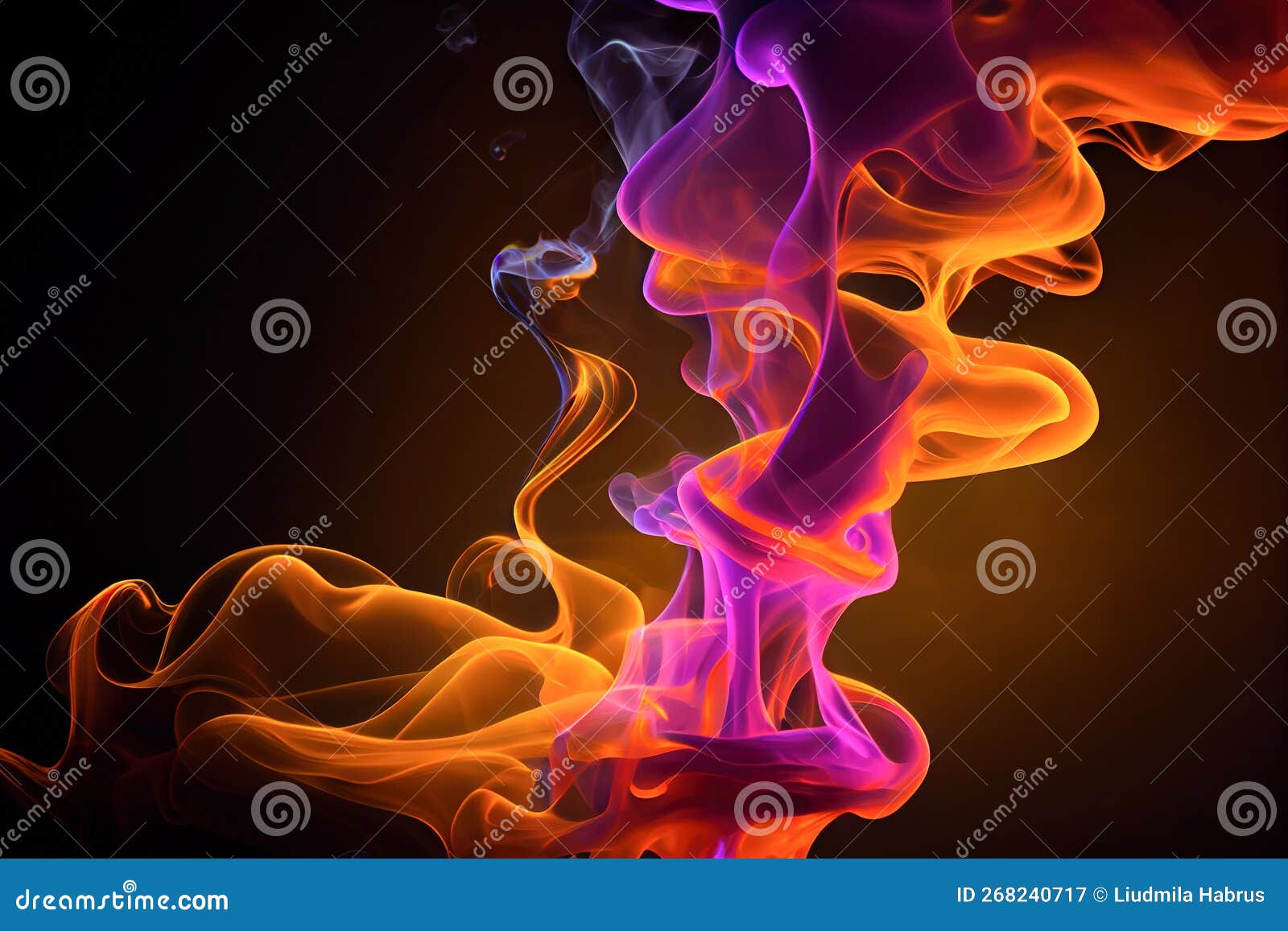 Abstract Background. Color Paint Splash Isolated Black Background ...