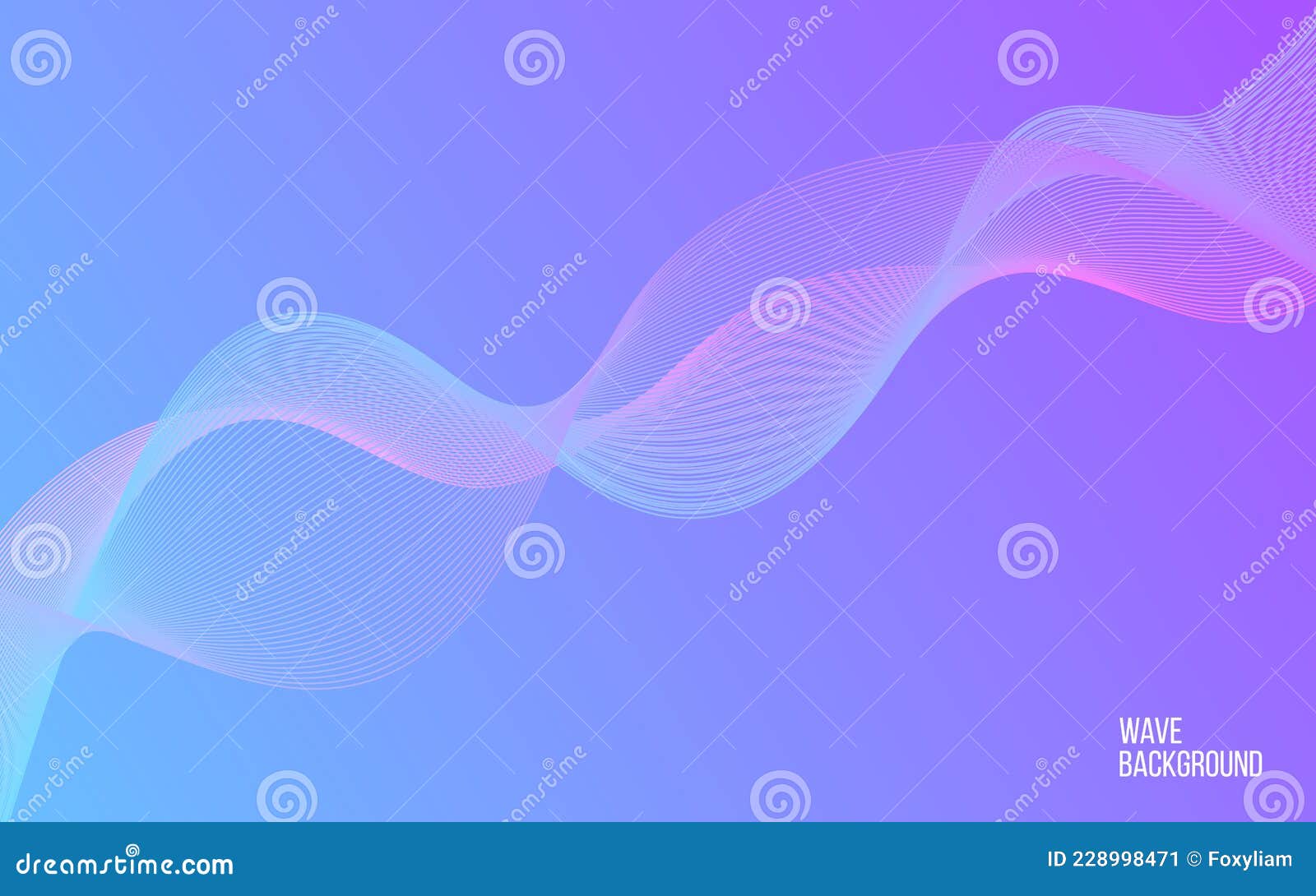 Abstract Background with Color Waves Stock Illustration - Illustration ...