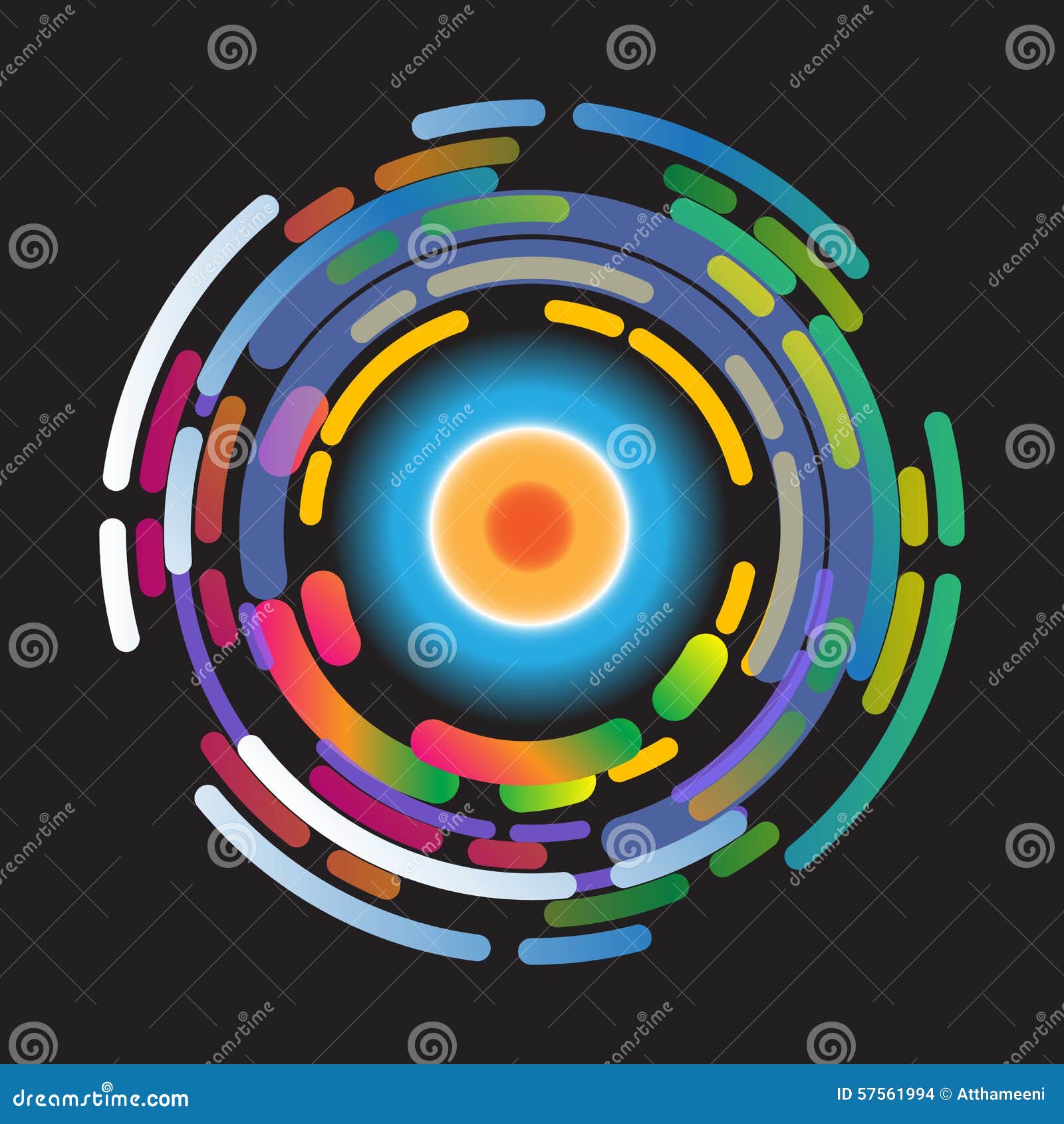 Abstract Background Color Wheel Stock Illustration - Illustration of ...