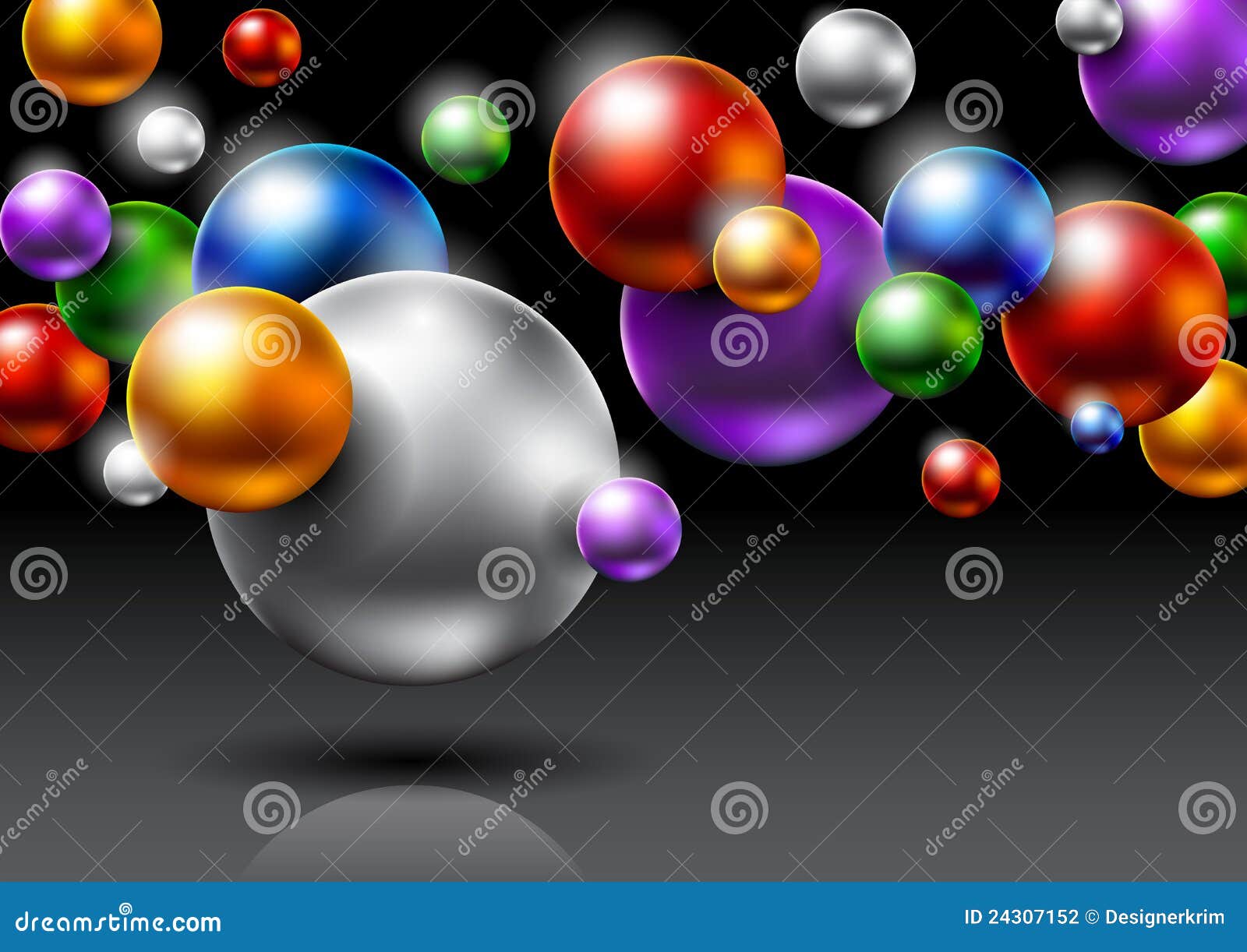 Abstract Background with Colored Balls Stock Vector - Illustration of ...