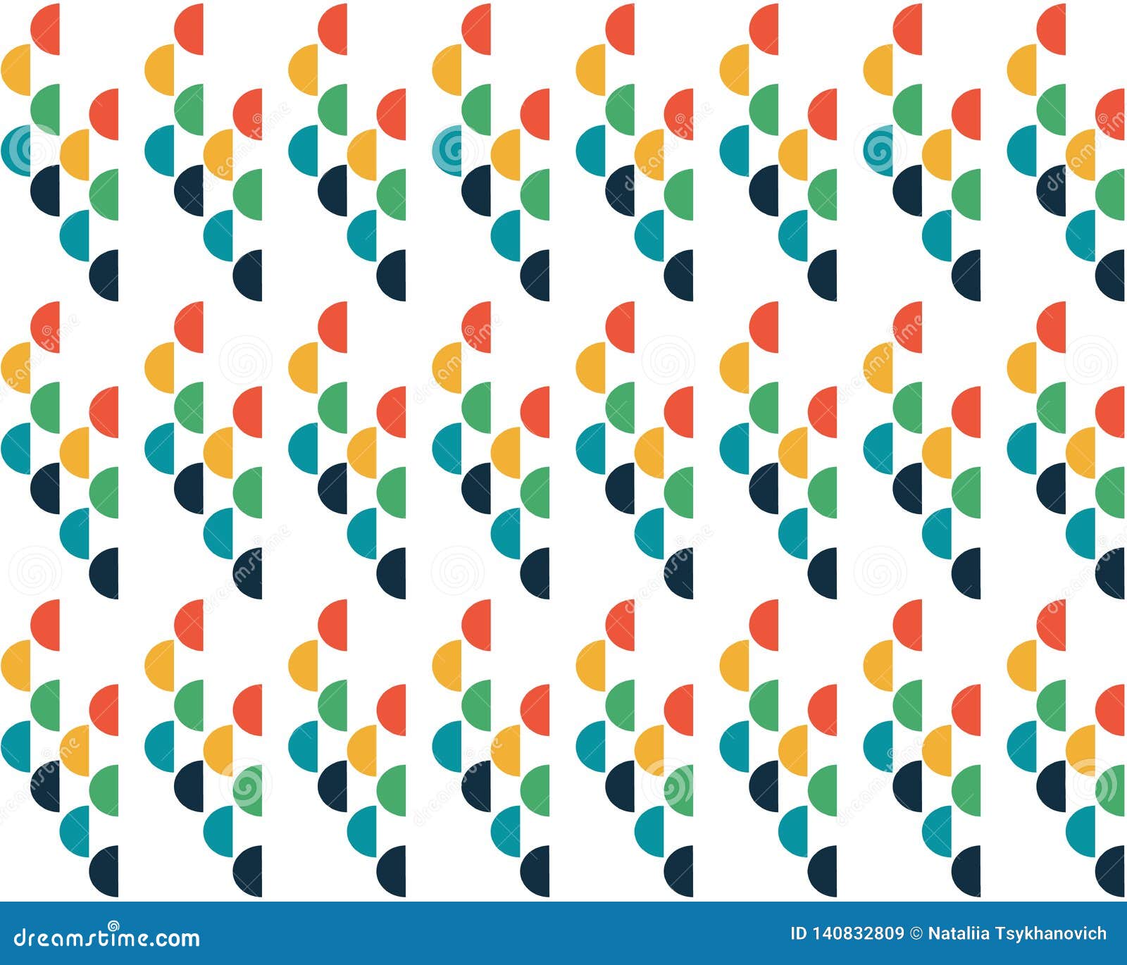 Abstract Background Colored Circles Pattern on White Background Stock ...