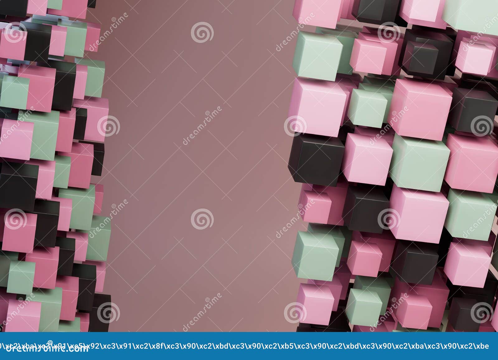 Abstract Background of Colored Cubes. Copy Paste, Copy Space Stock ...