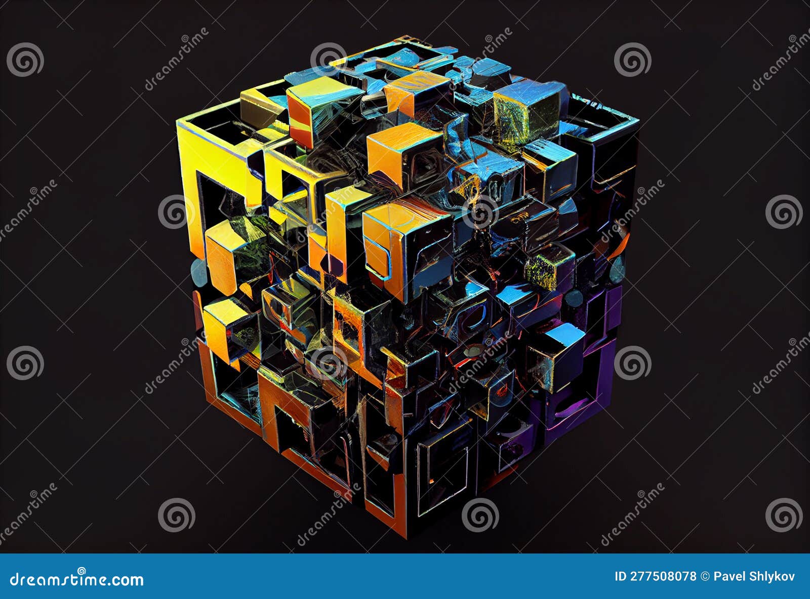 Abstract Background of Colored Cubes Stock Photo - Image of texture ...
