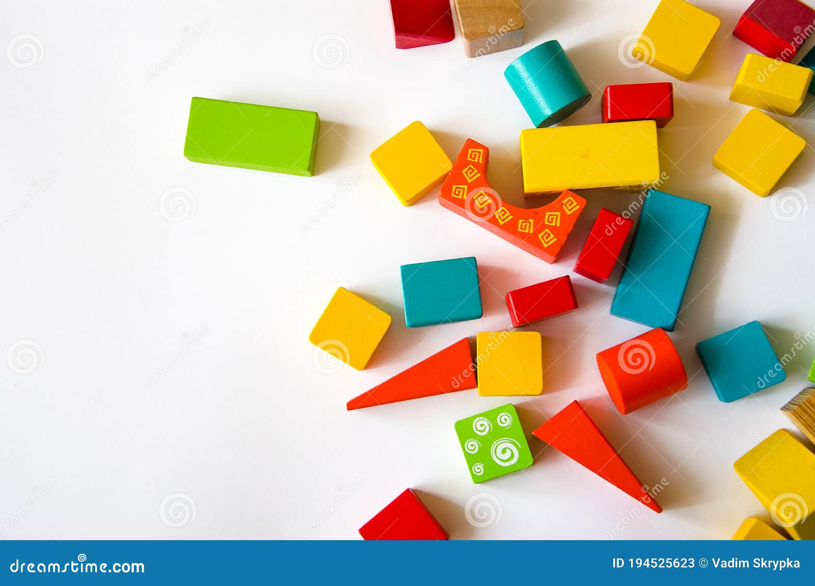 Abstract Background with Colored Cubes Stock Image - Image of yellow ...
