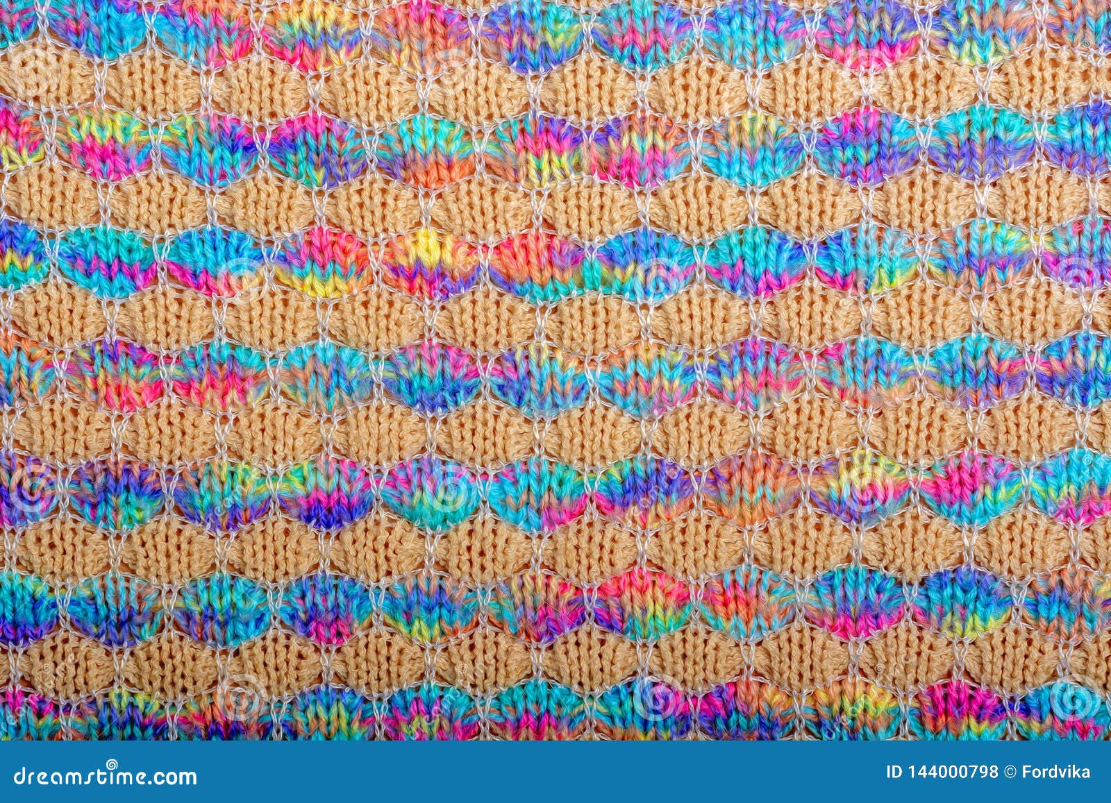 Colored Knitted Fabric Texture, Horizontal Lines Stock Photo - Image of ...