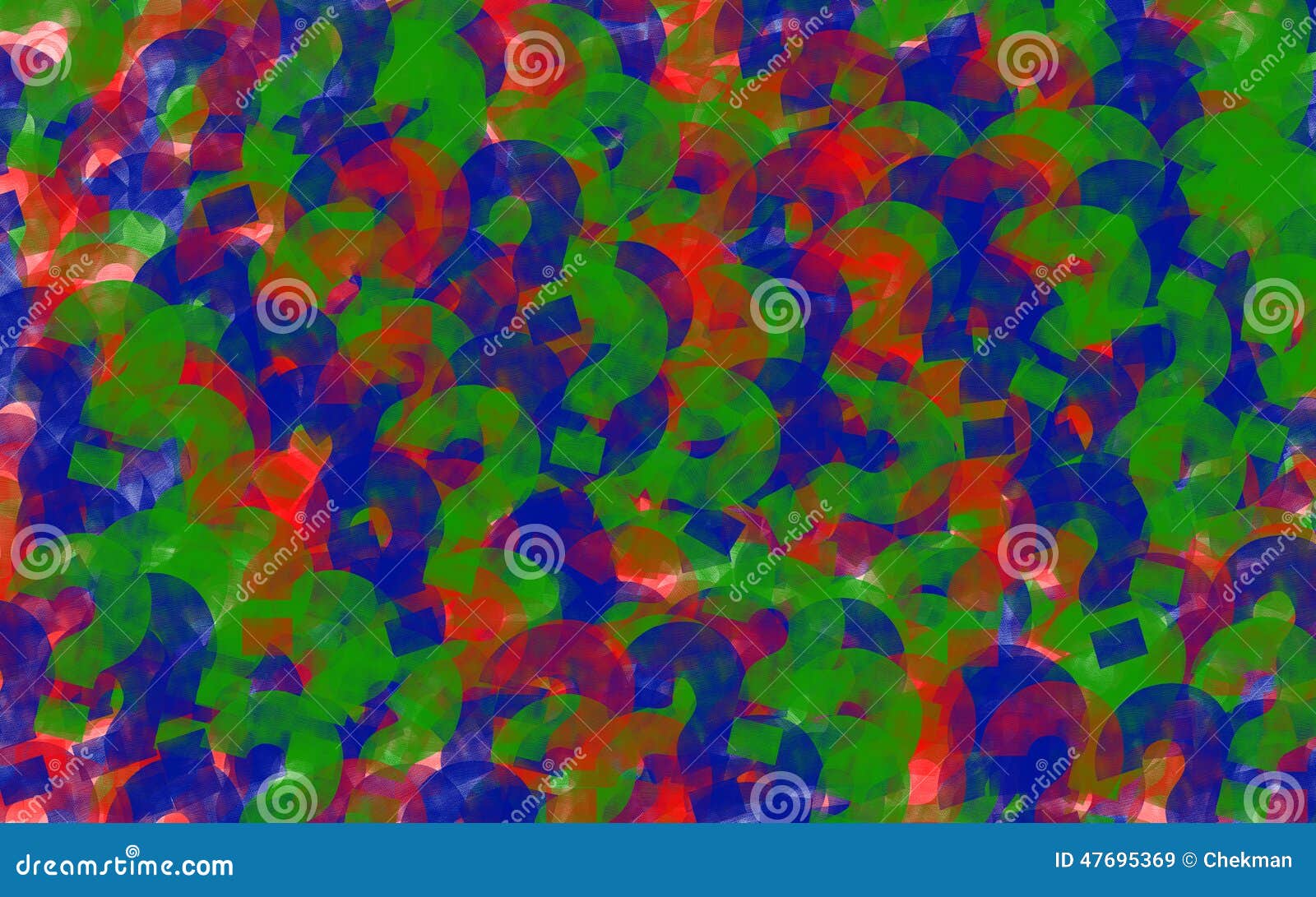 Abstract Background Colored Question Marks Stock Illustration ...