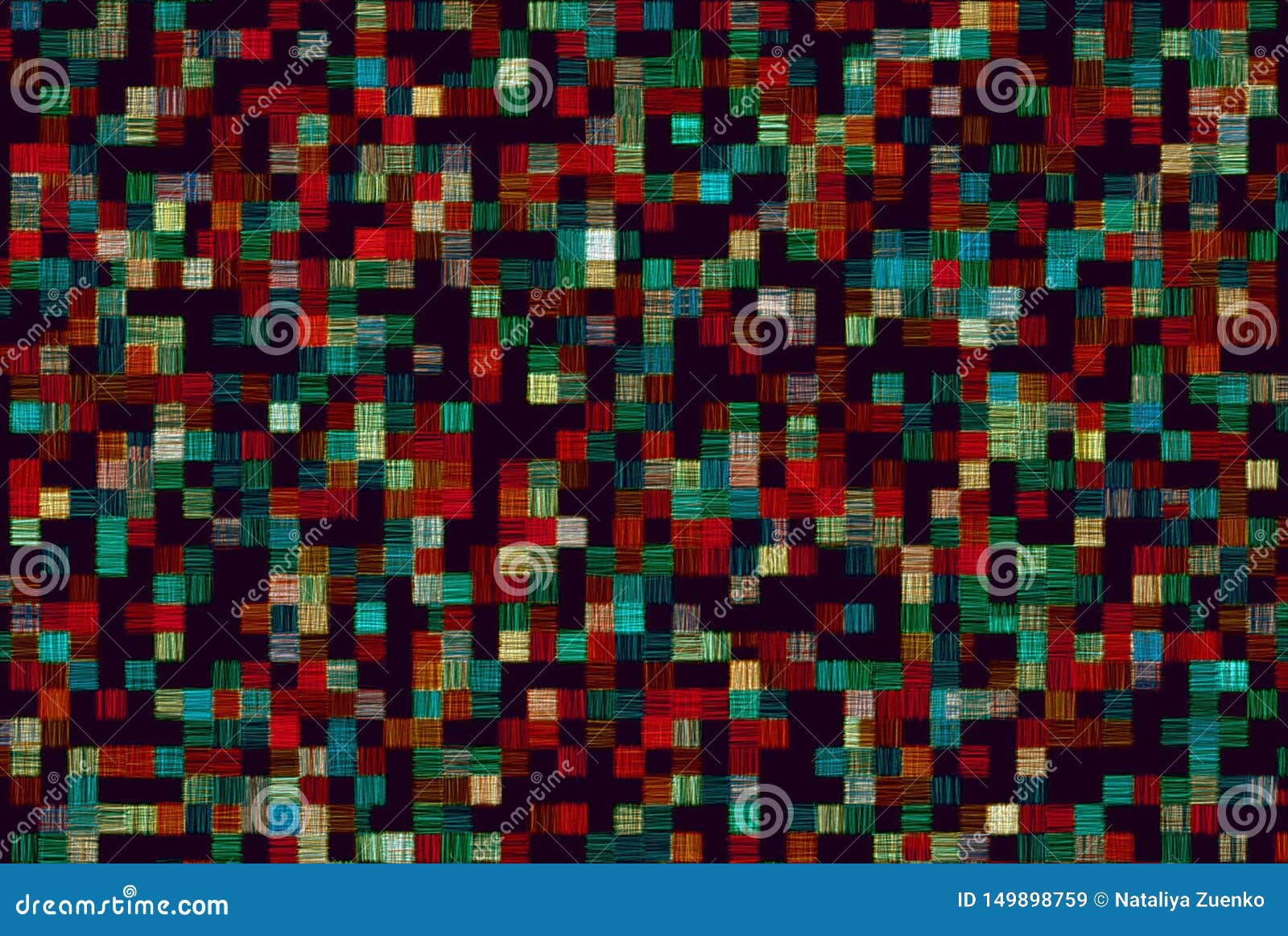 Abstract Background with Colored Small Square Mosaic Texture, Stylized ...
