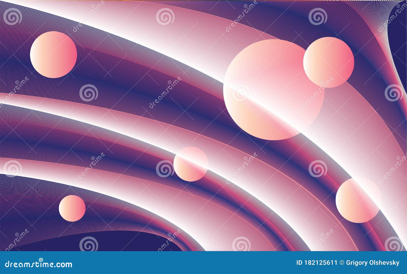 Abstract Background. Colored Spheres with a Gradient Stock Vector ...