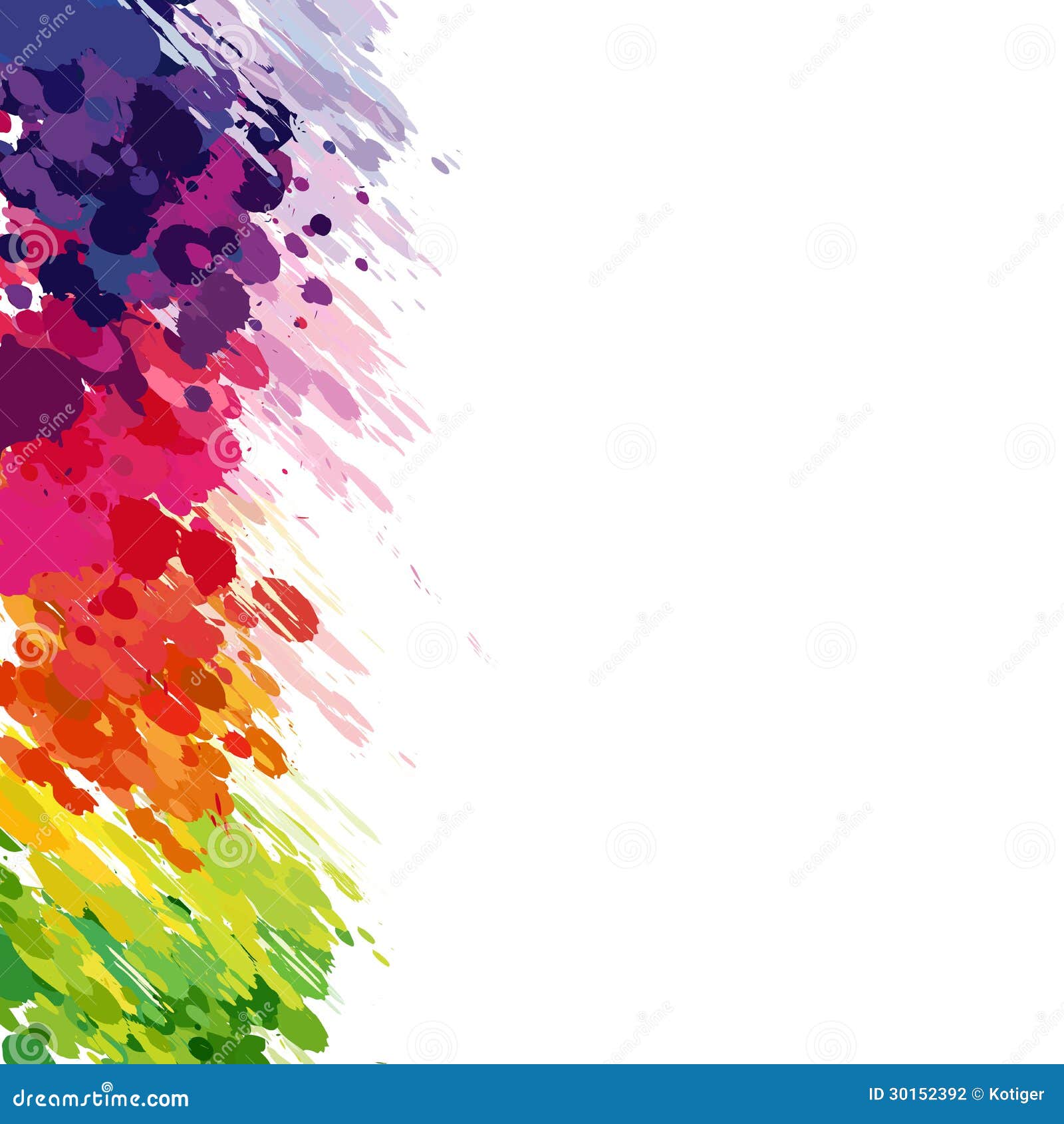 Abstract Background of Colored Splashes Stock Vector - Illustration of ...