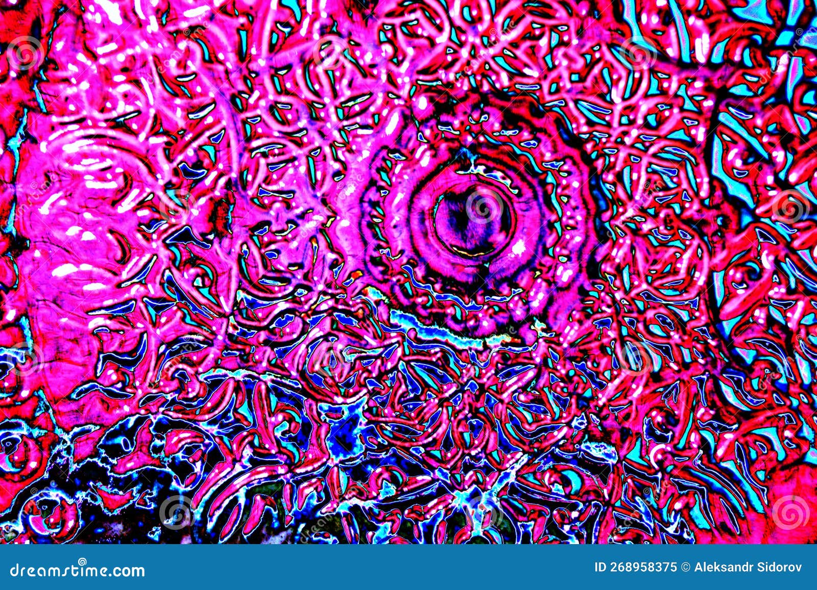 Abstract Background of Colored Spots of Light in the Form of Waves ...