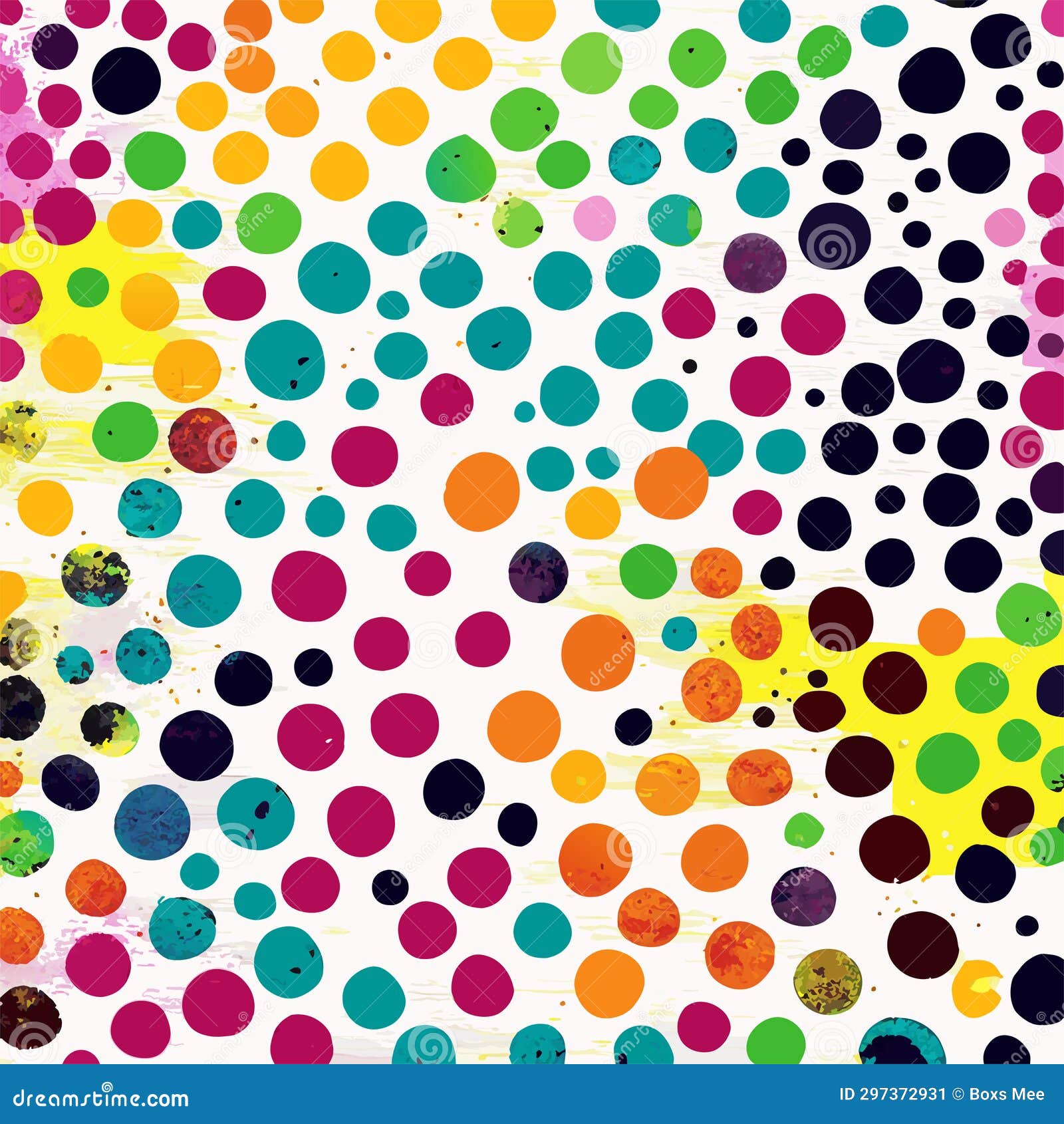 Abstract Background Colored Spots, Spots of Different Sizes and Colors ...