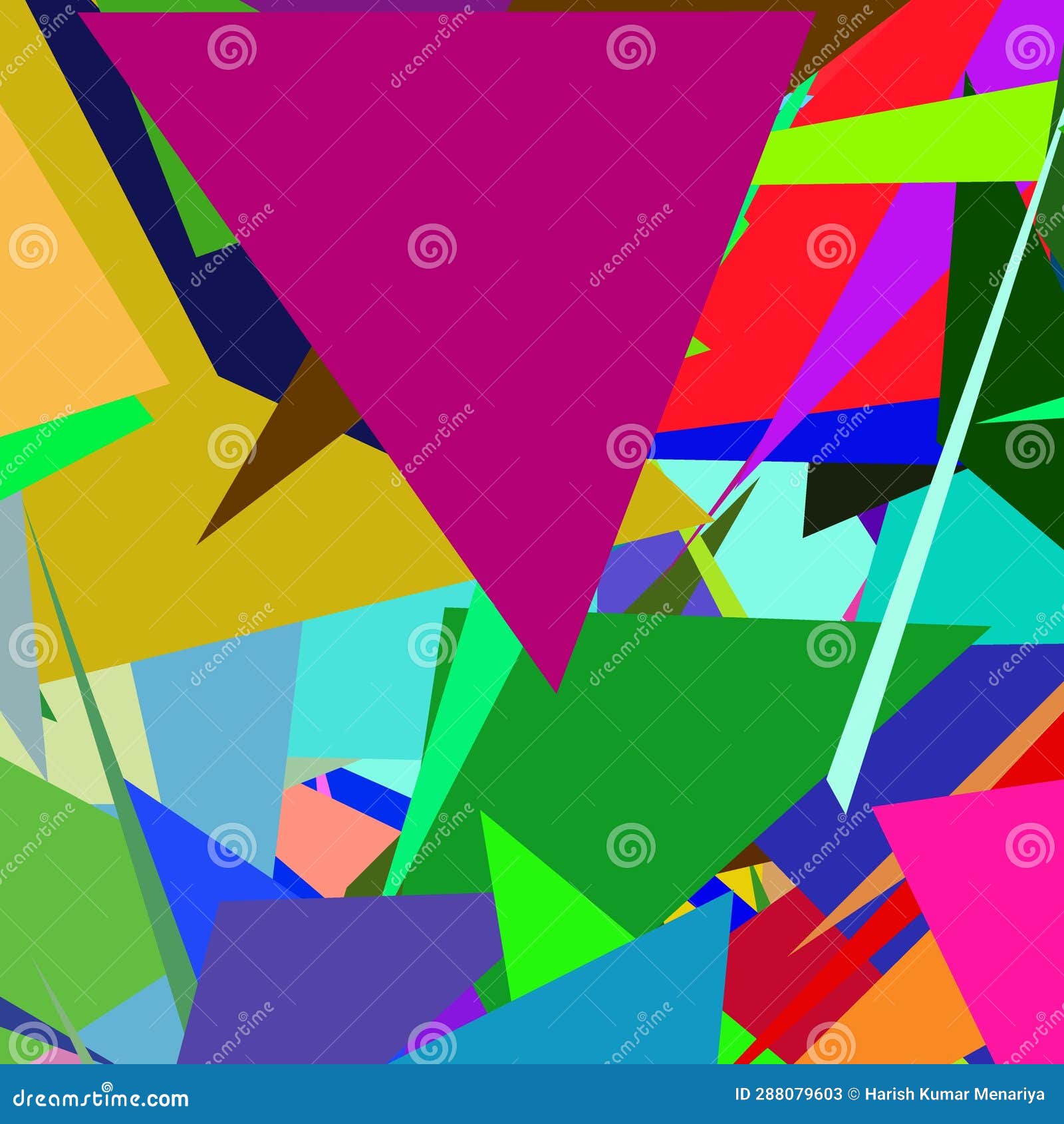 Abstract Background with Colored Triangles. Vector Illustration Stock ...