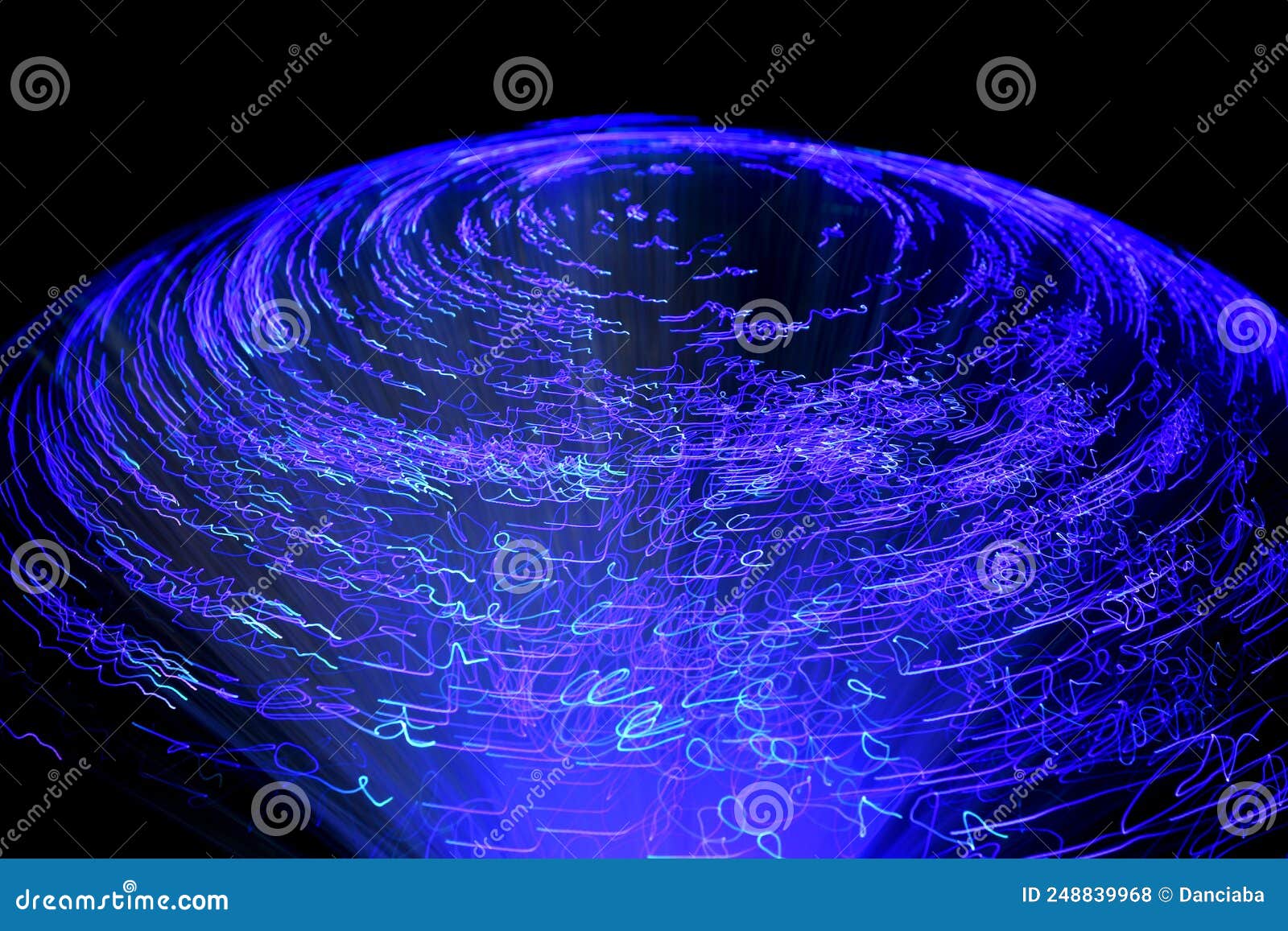 Abstract Background. Colored Vortex Effect Created with Fiber Optic ...