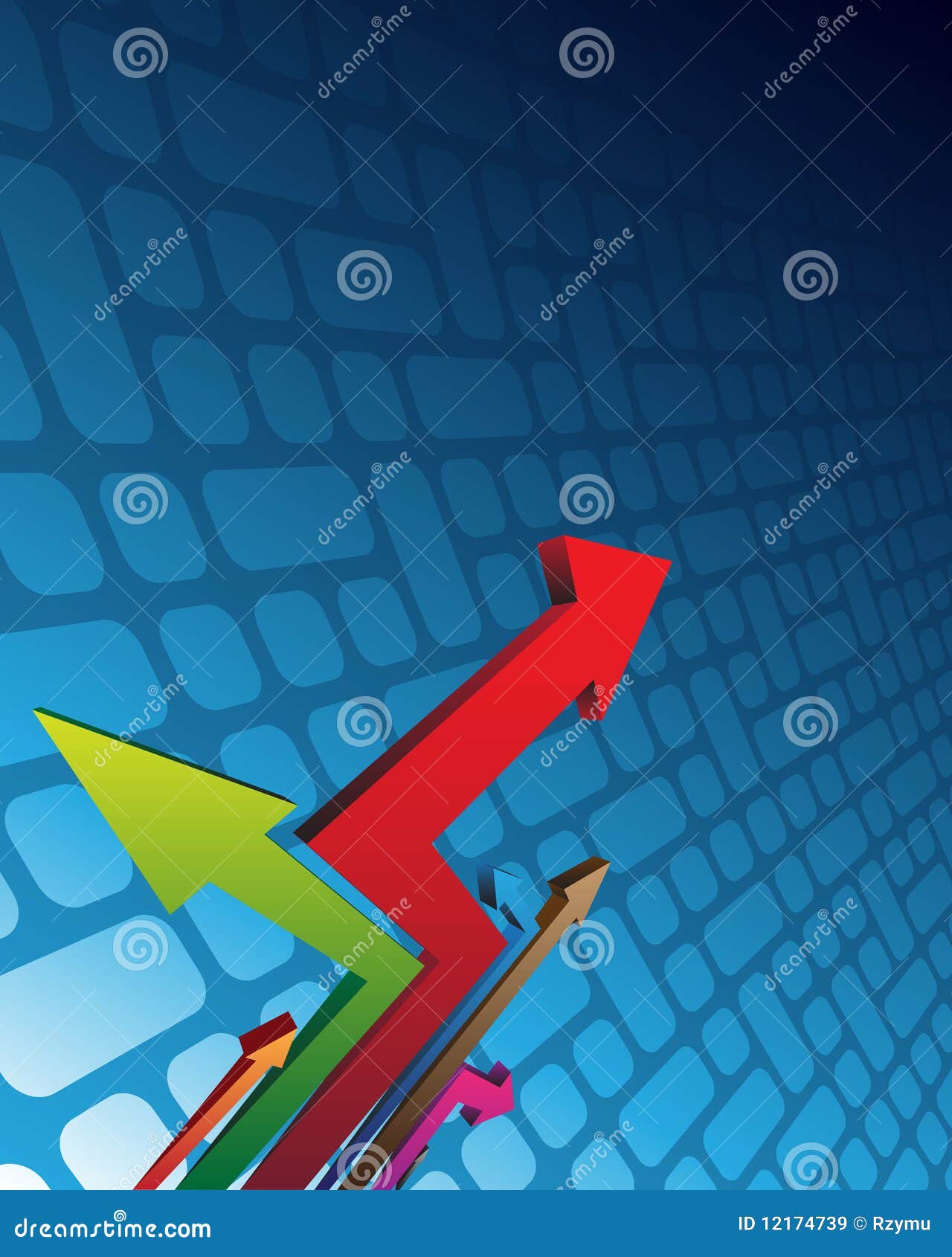 Abstract Background with Colorful Arrows Stock Vector - Illustration of ...