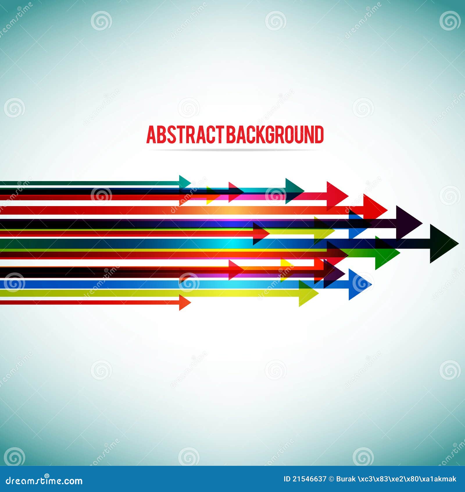 Abstract Background with Colorful Arrows Stock Vector - Illustration of ...