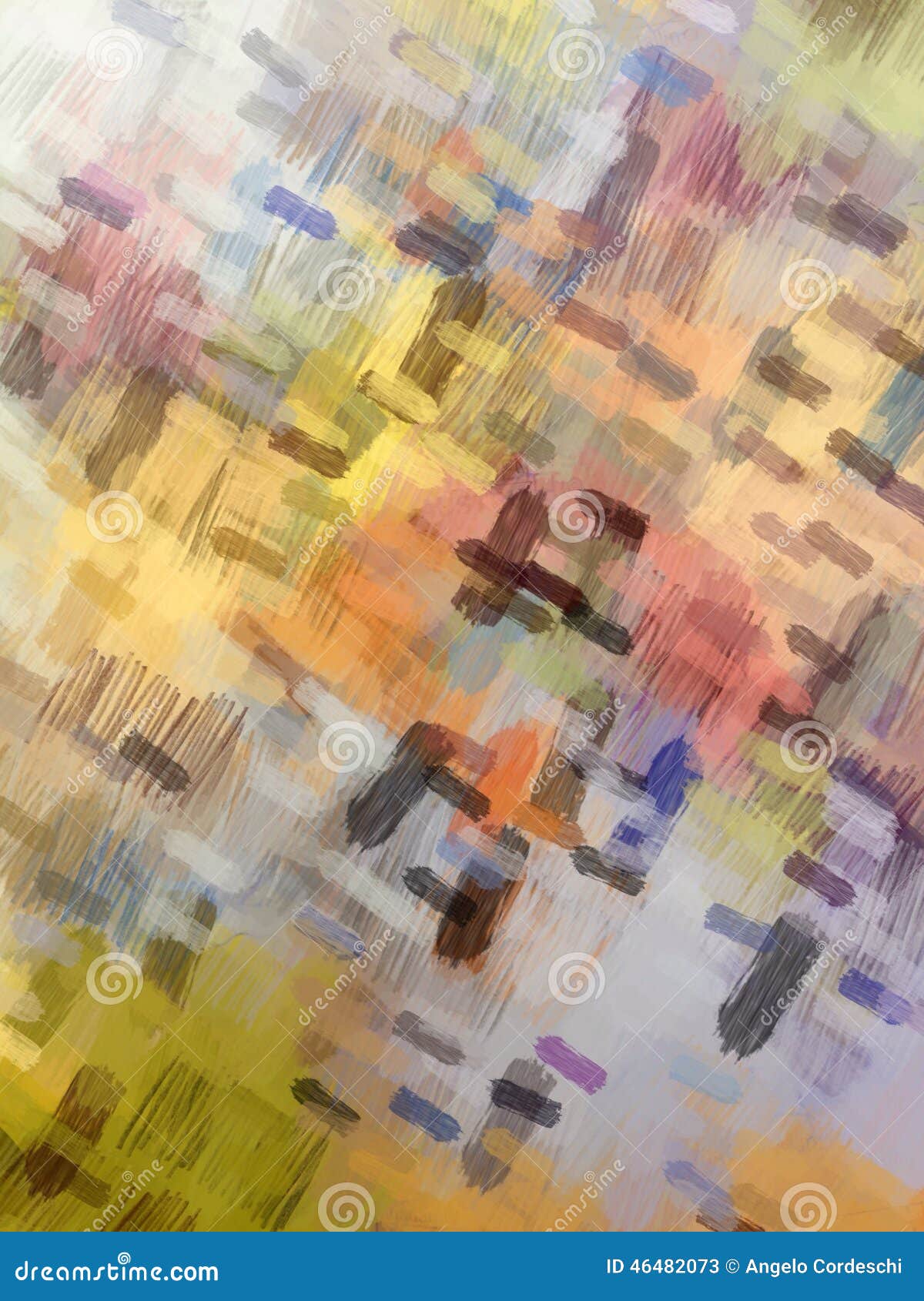Abstract Background Colorful Brush Painting Stock Image - Image of ...