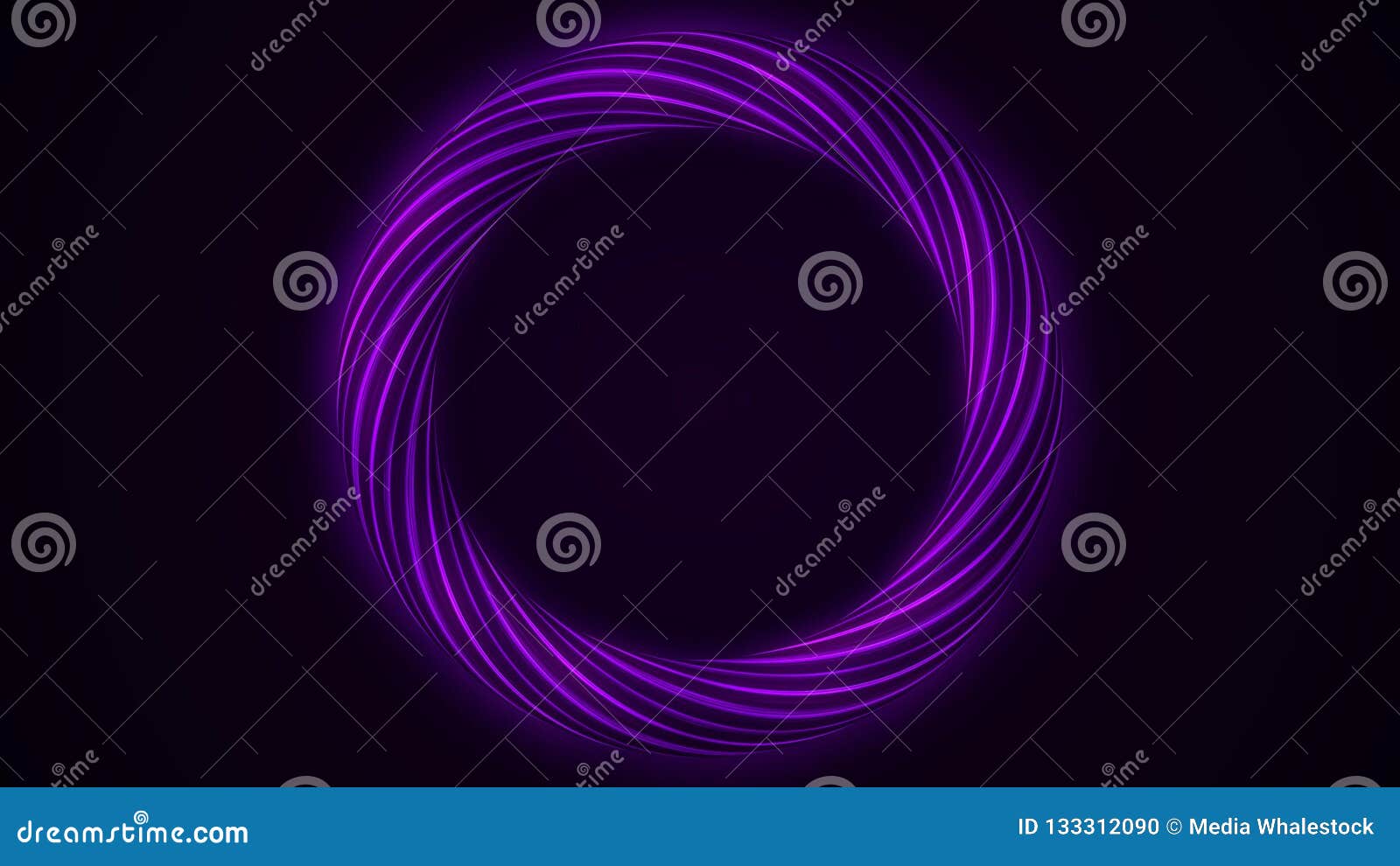 Abstract Background Colorful Circles Perpetually Moving, Hypnosis ...