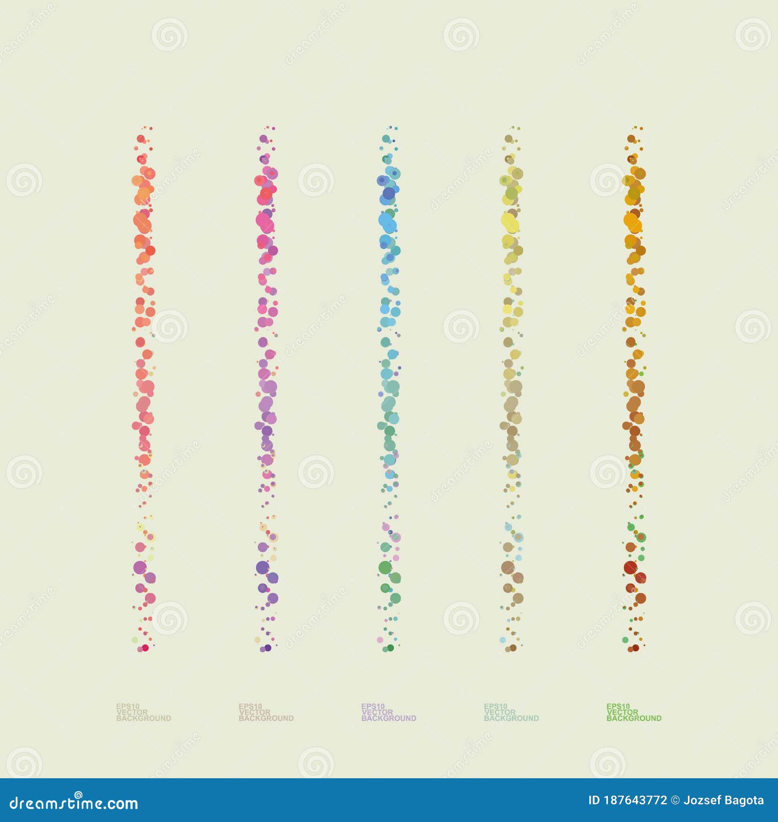 Abstract Background with Colorful Dotted Lines Pattern Stock Vector ...