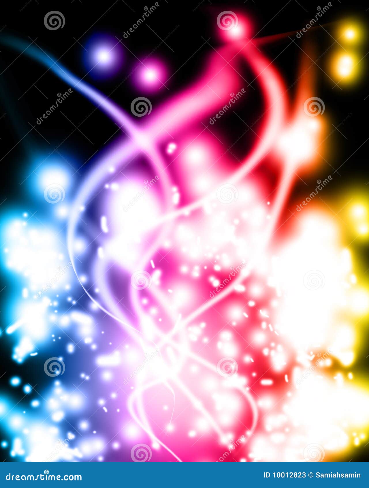 Colorful Glowing Galactic Seal Abstract Background Stock Photography ...