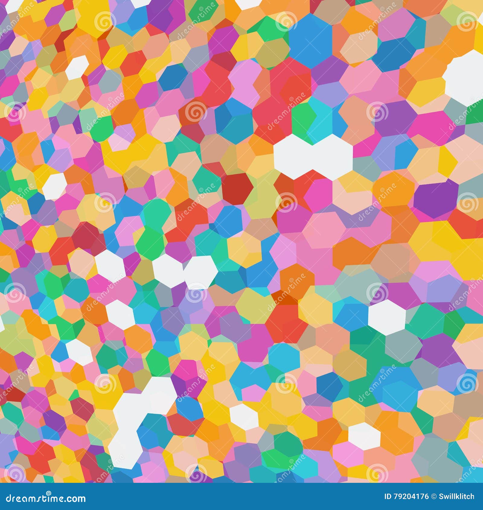 Abstract Background with Colorful Hex Polygons Stock Vector ...