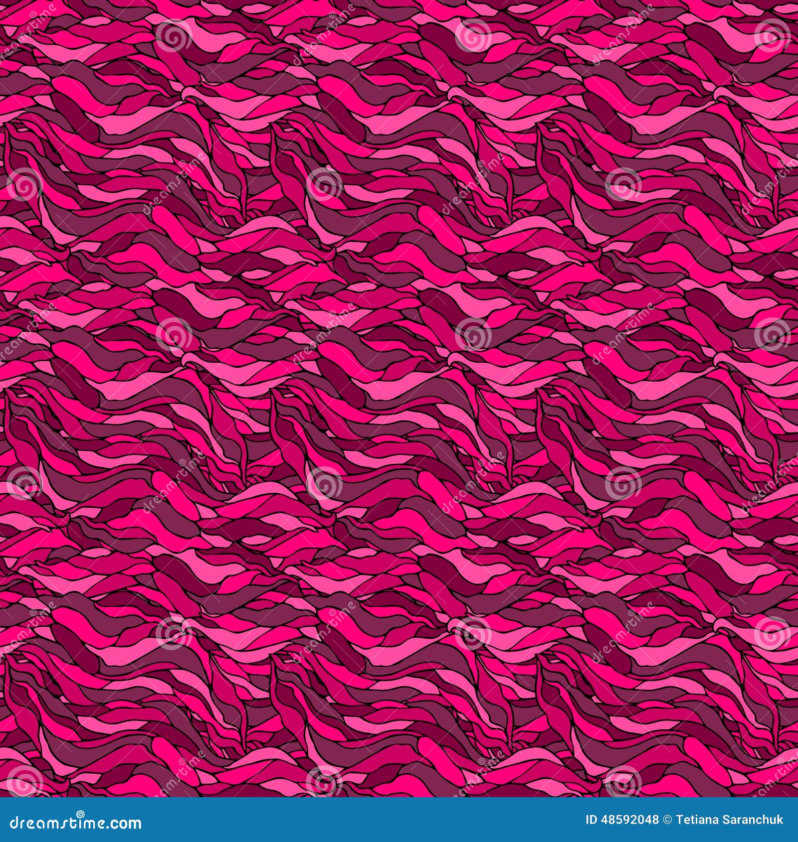 Abstract Background of Colorful Horizontal Waves, Stock Vector ...