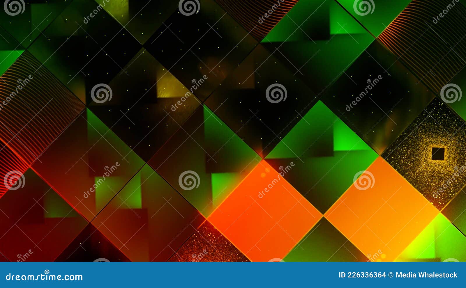 Abstract Background with Colorful Mosaic with Changing Flat Shapes ...