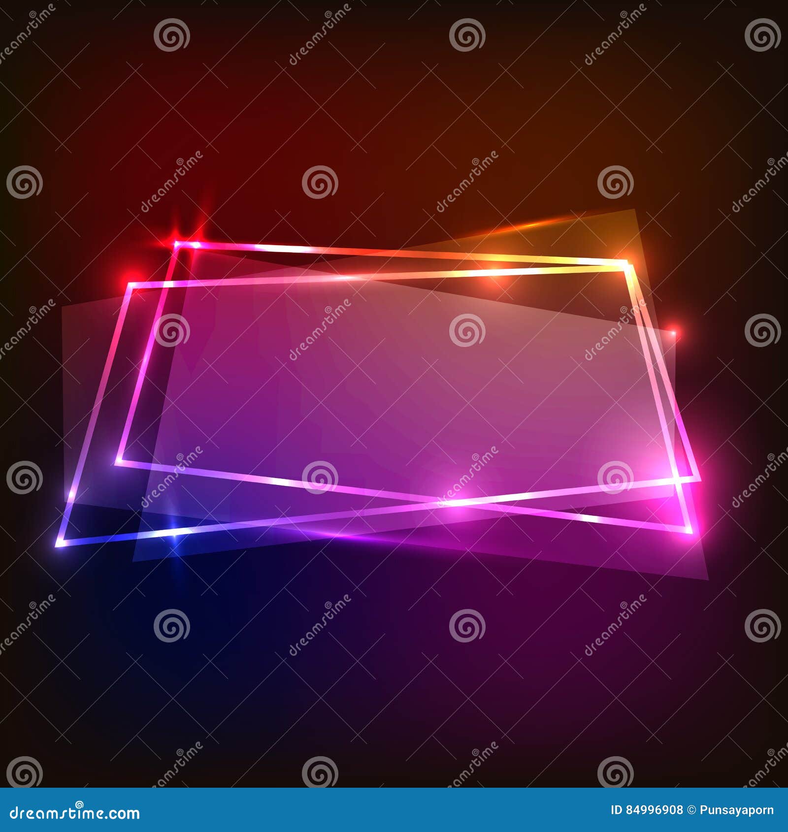 Abstract Background with Colorful Neon Banners Stock Vector ...