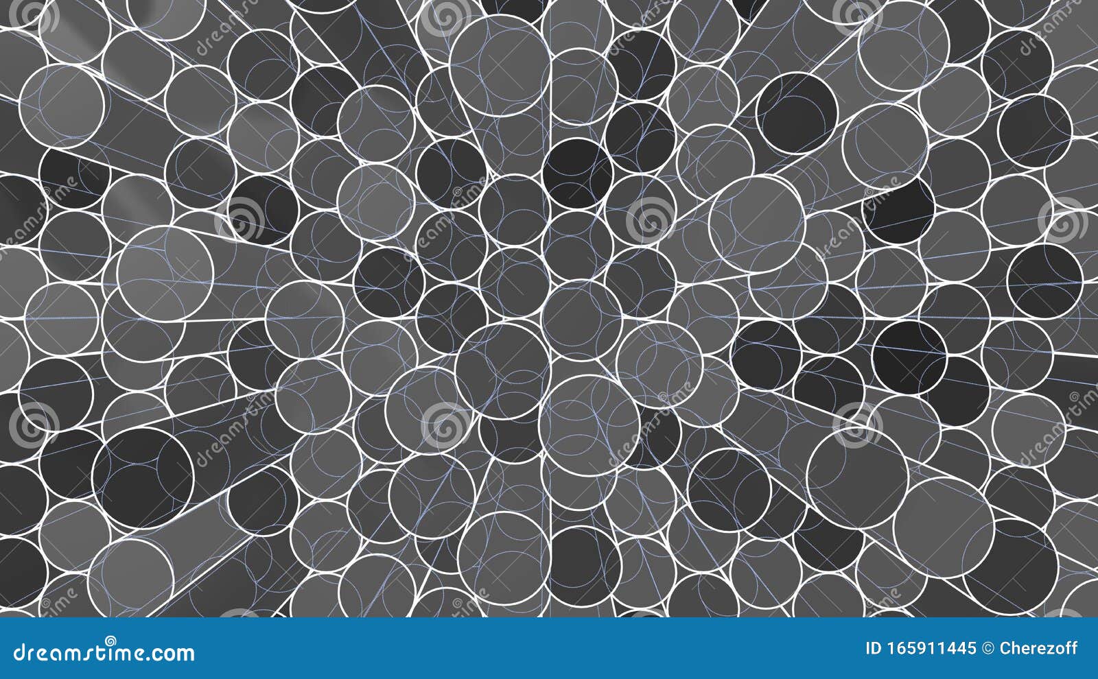 Abstract Background of Colorful Outline Cylinders Stock Illustration ...