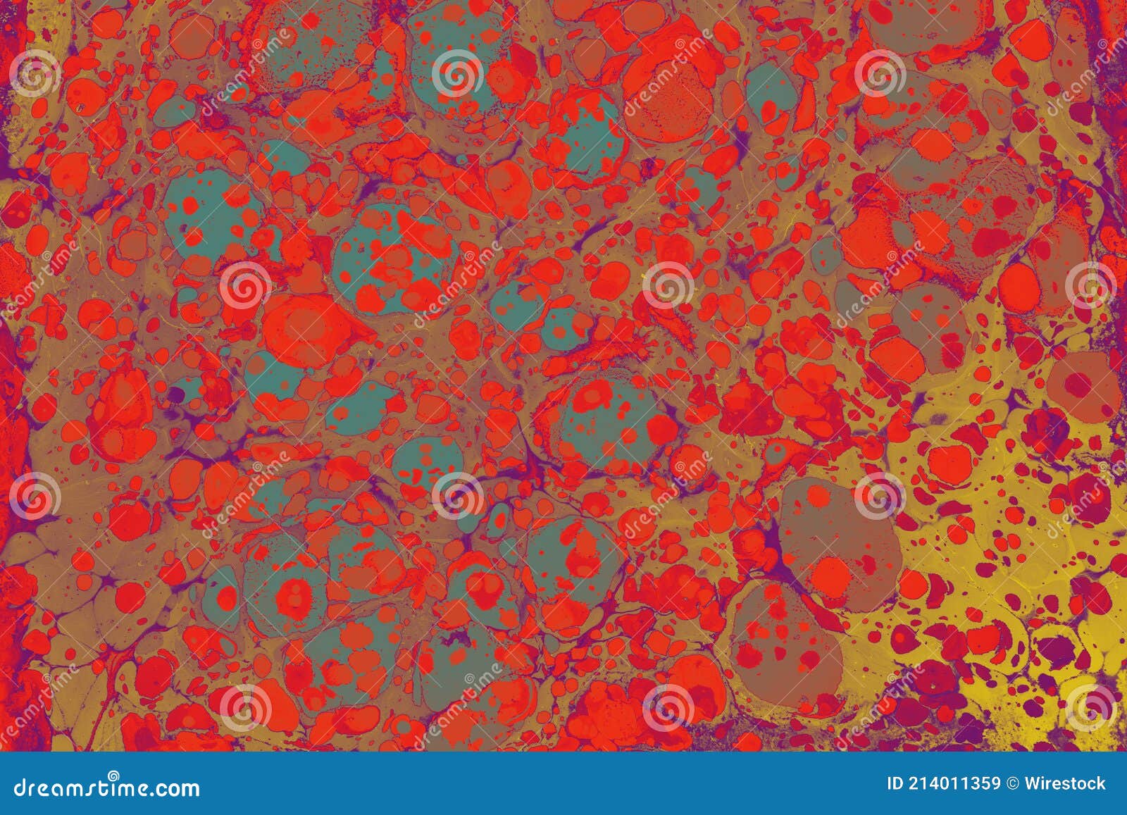 Abstract Background with Colorful Paint Splash Patterns and Swirly ...