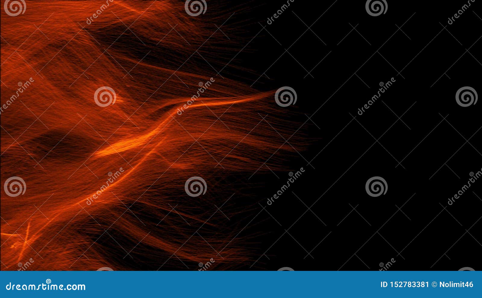 Abstract Background with Colorful Particles in the Wind. Digital ...